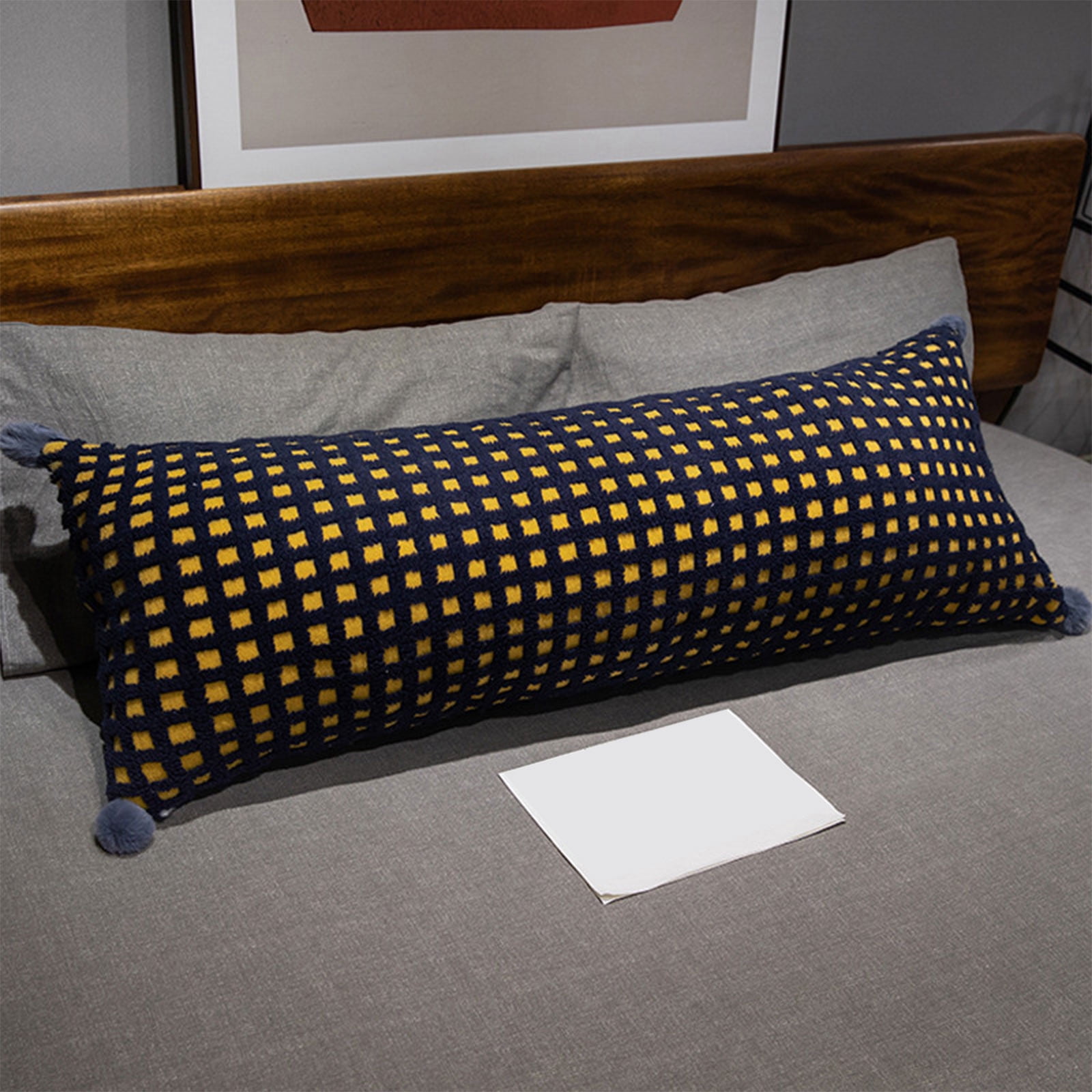 **Soft Velvet Long Pillow for Side Sleepers - Cotton Luxury Bed & Sofa ...
