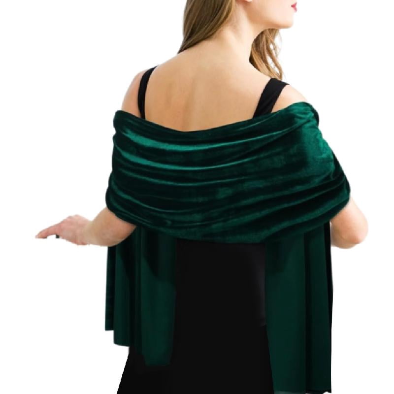 Soft Velvets Wrap Shawl Weddings Parties Casual Shawl Silk Satins ...