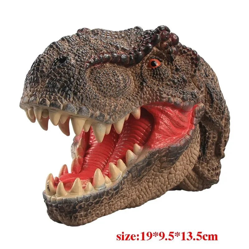 Soft Vinyl Rubber Animal Head Hand Puppet Figure Toys Gloves Model Gift ...