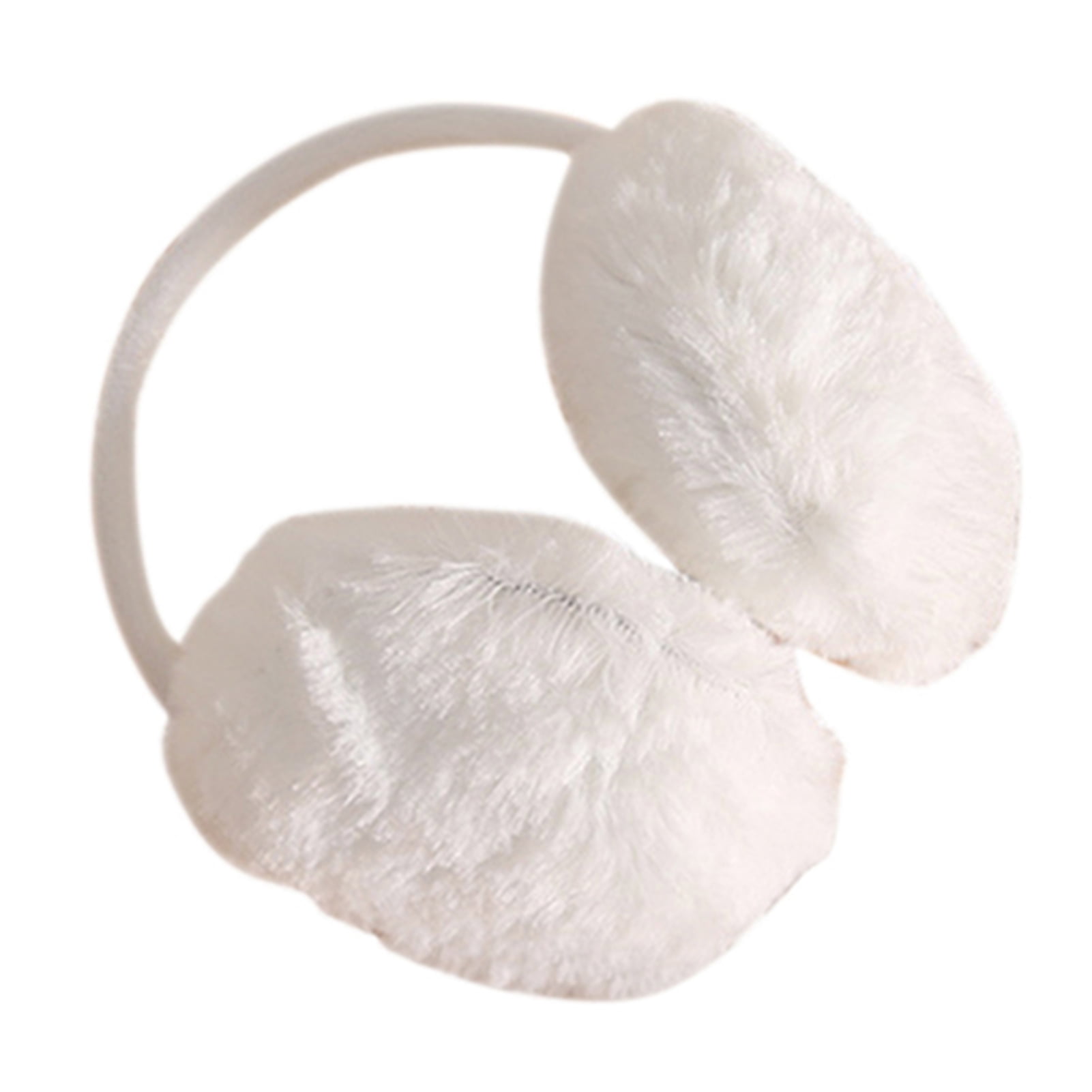 Soft Warm Plush Knit Earmuff for Outdoor White - Walmart.com