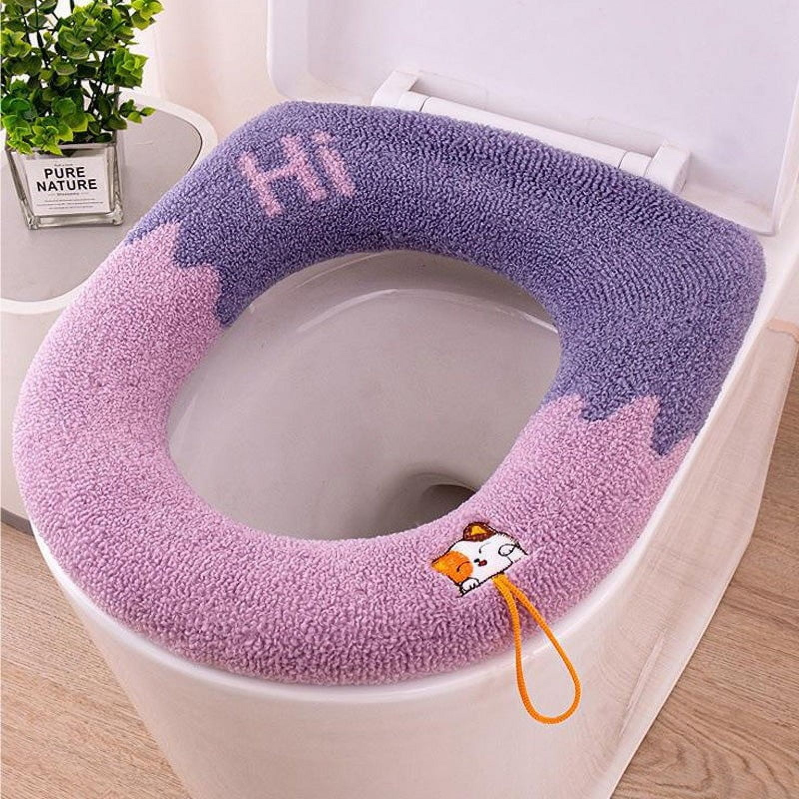 Soft Washable Toilet Seat Cover, Universal Fit, Waterproof Material ...