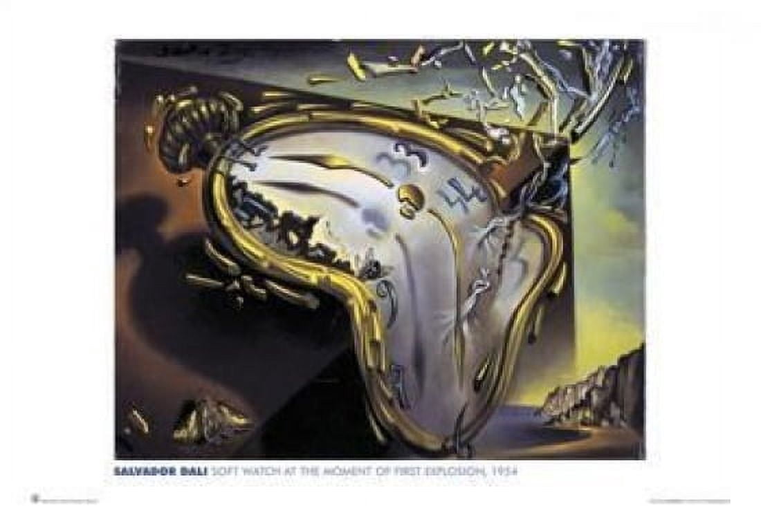 Soft Watch At Moment of First Explosion, c.1954 Poster by Salvador Dali ...