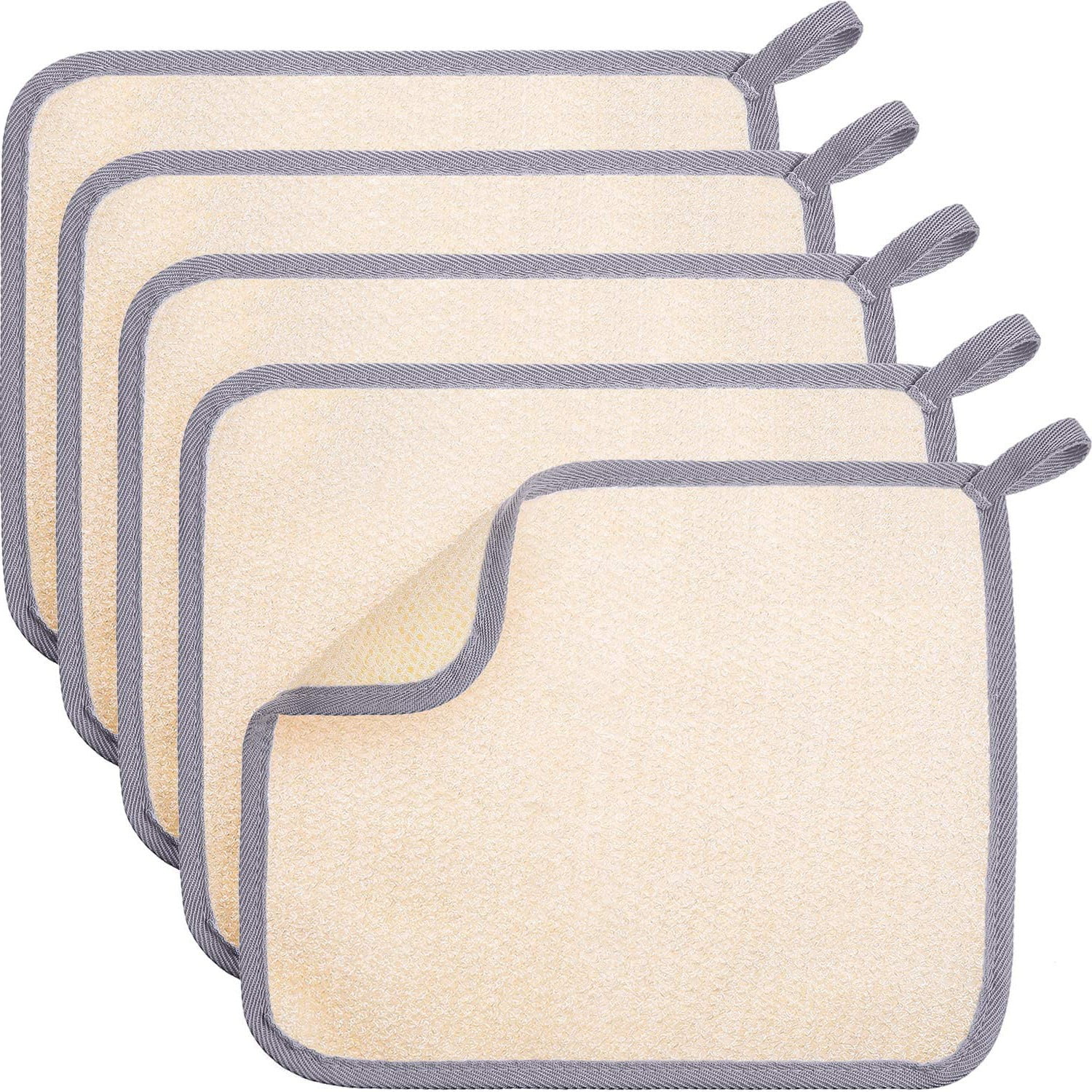 Soft Weave Bath Cloth Exfoliang Face Body Wash Towel Scrub Massage ...