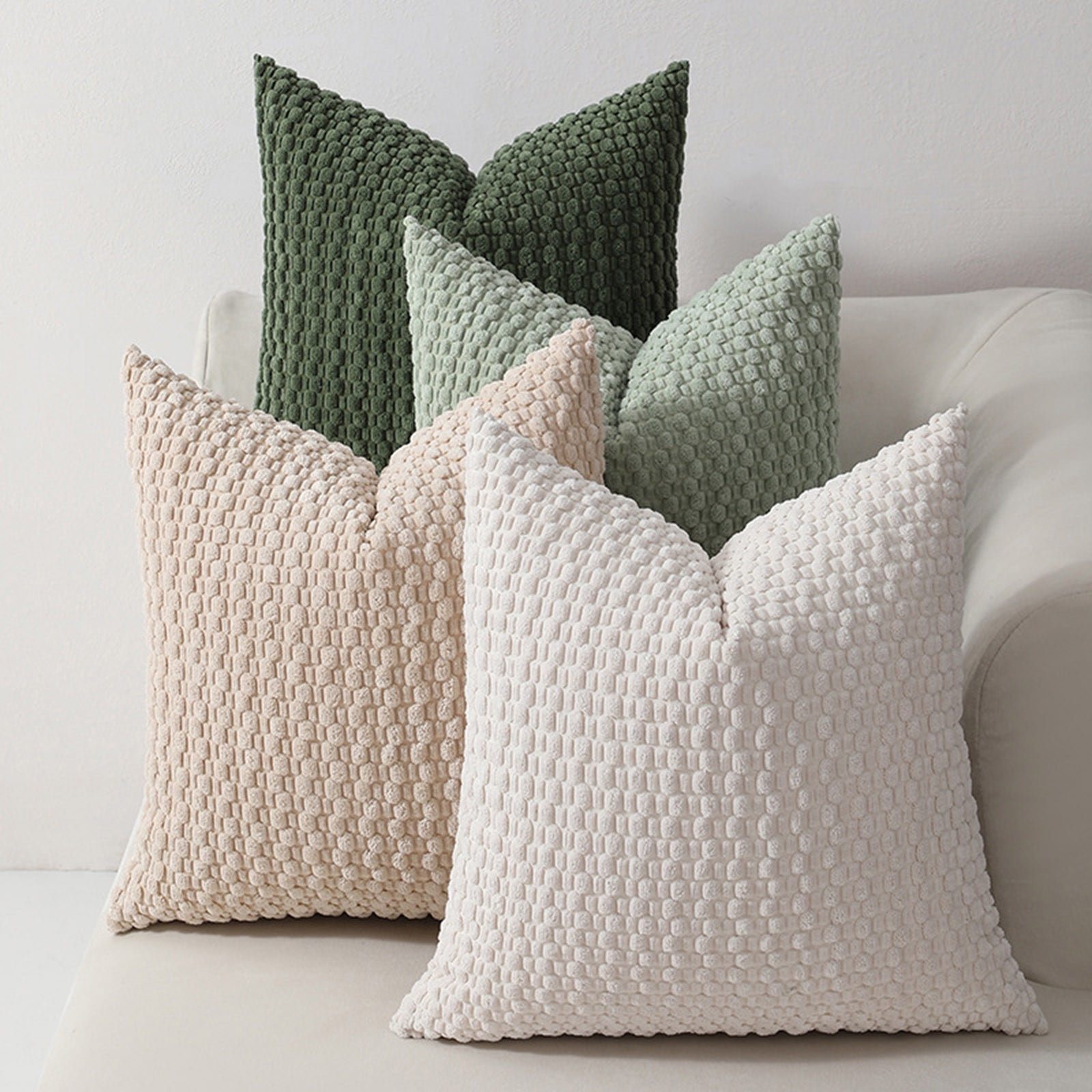 Soft Weave Pillowcases Standard Size Breathable Face Friendly 4-Pcs ...