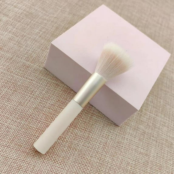 Soft White All in One Travel Makeup Brush for Loose Powder Blush ...
