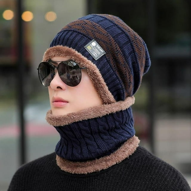 Soft Women Breathable Plus Fleece Thick Balaclava Bonnet Autumn And ...