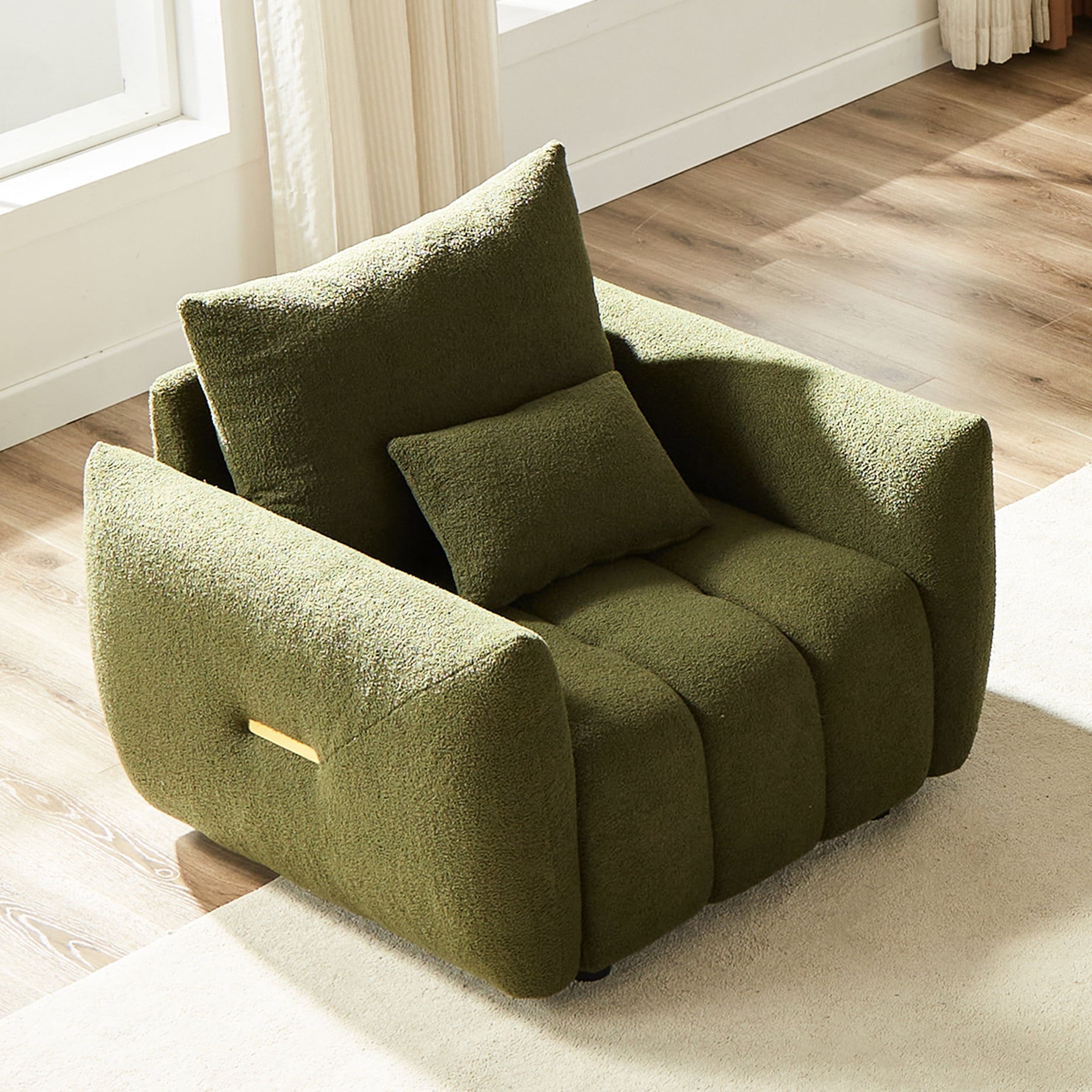 Soft Wool With Curved - Bedroom & Living Room Army Couch For - Walmart.com