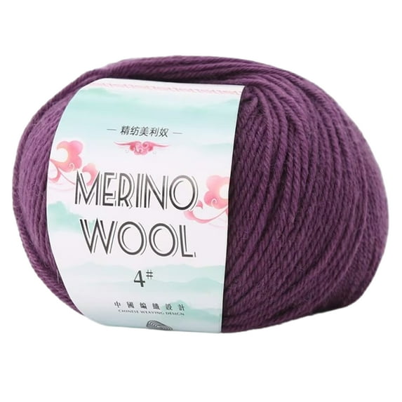 Soft Worsted Weight Yarn 134Yard/Roll 1.76oz Wool Blend Yarn For ...