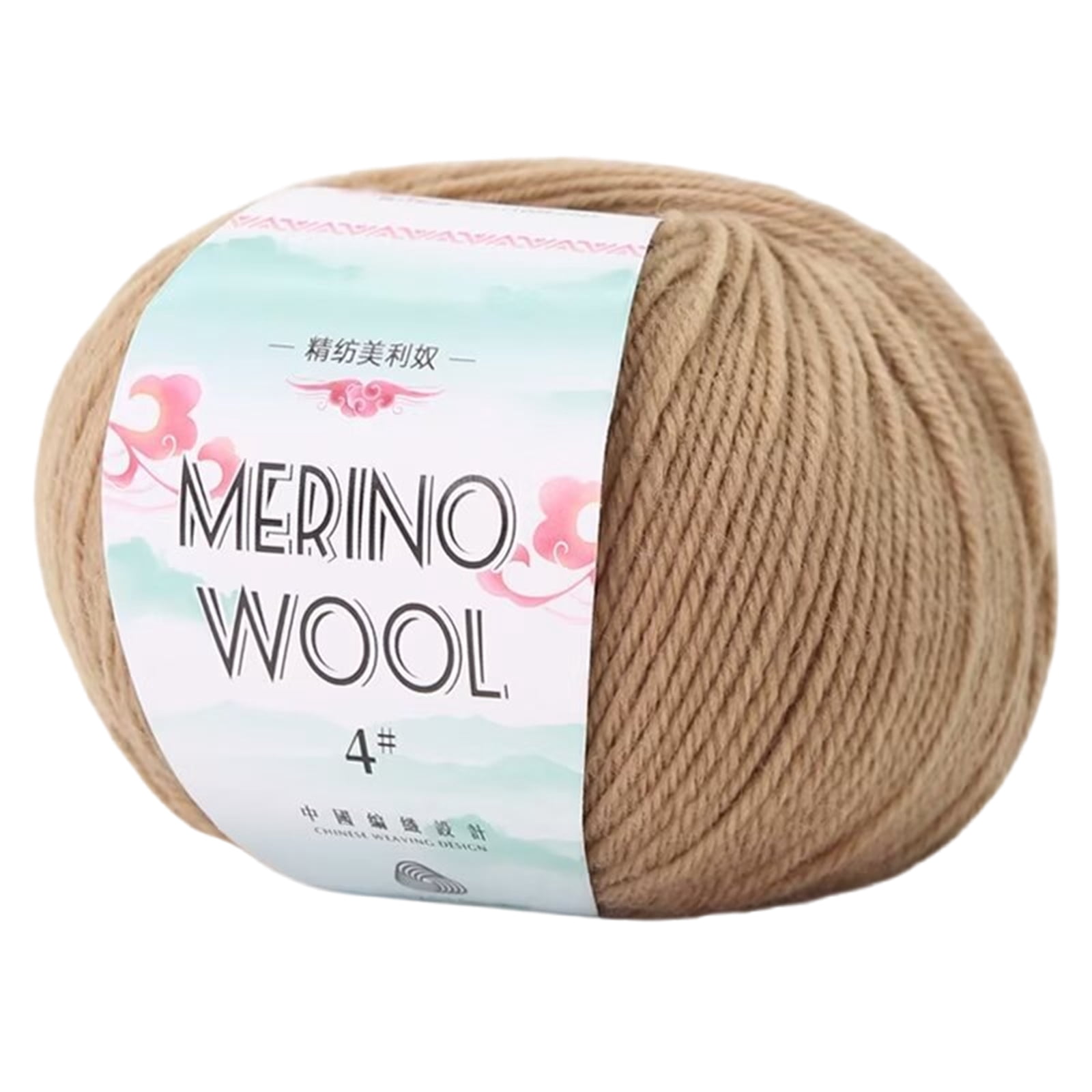 Soft Worsted Weight Yarn 134Yard/Roll Wool Yarn Hand Knitting Yarn 1 ...