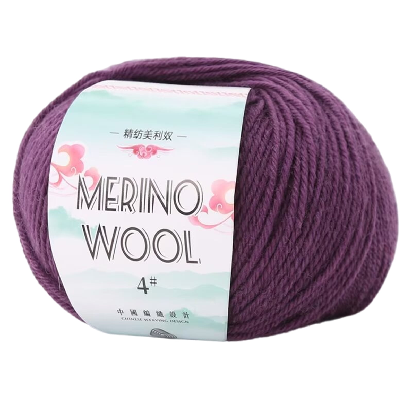 Soft Worsted Weight Yarn 134Yard/Roll Wool Yarn Hand Knitting Yarn 1 ...