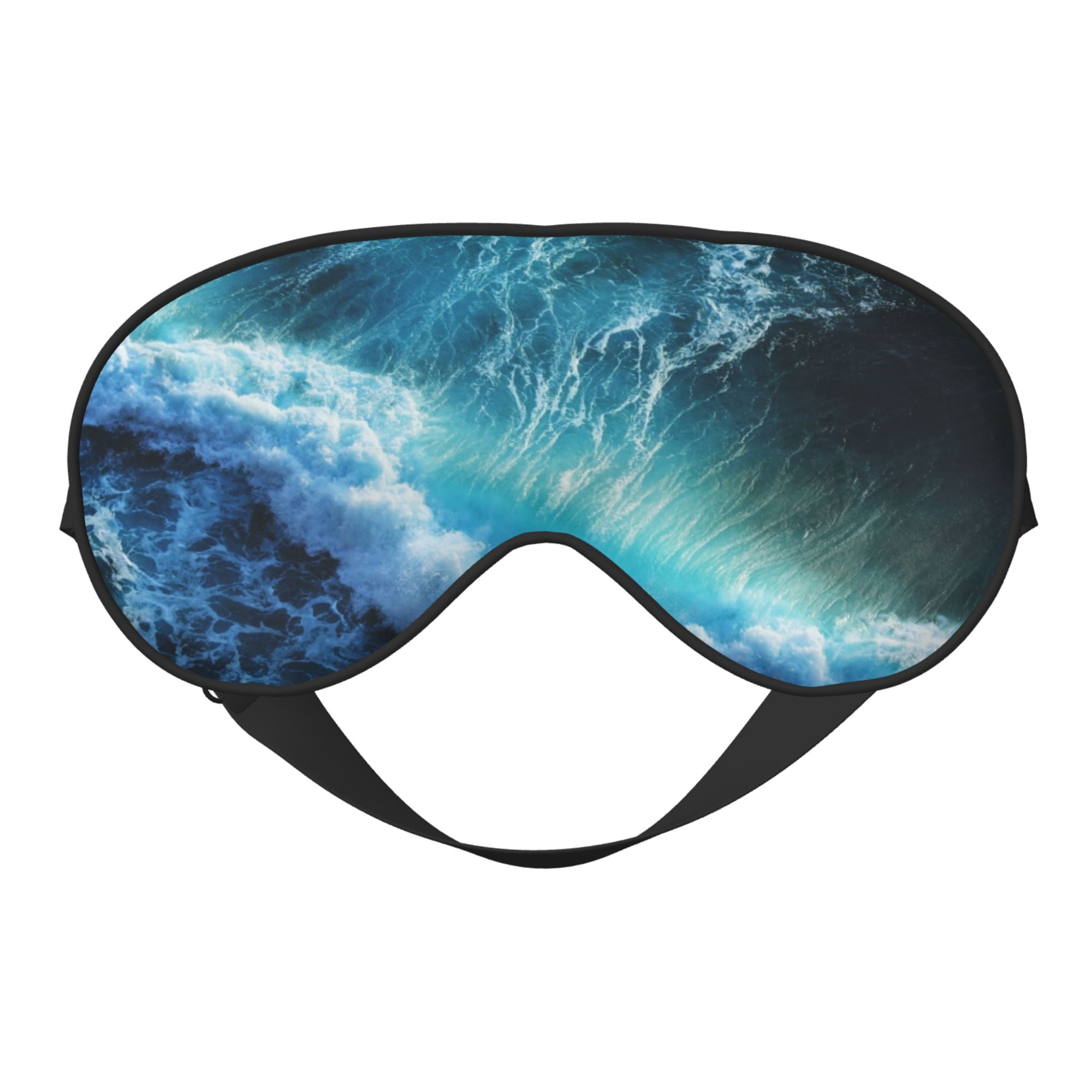 Soft Zero Pressure Eyes Cover Abstract Wave Wallpaper Light Blocking ...