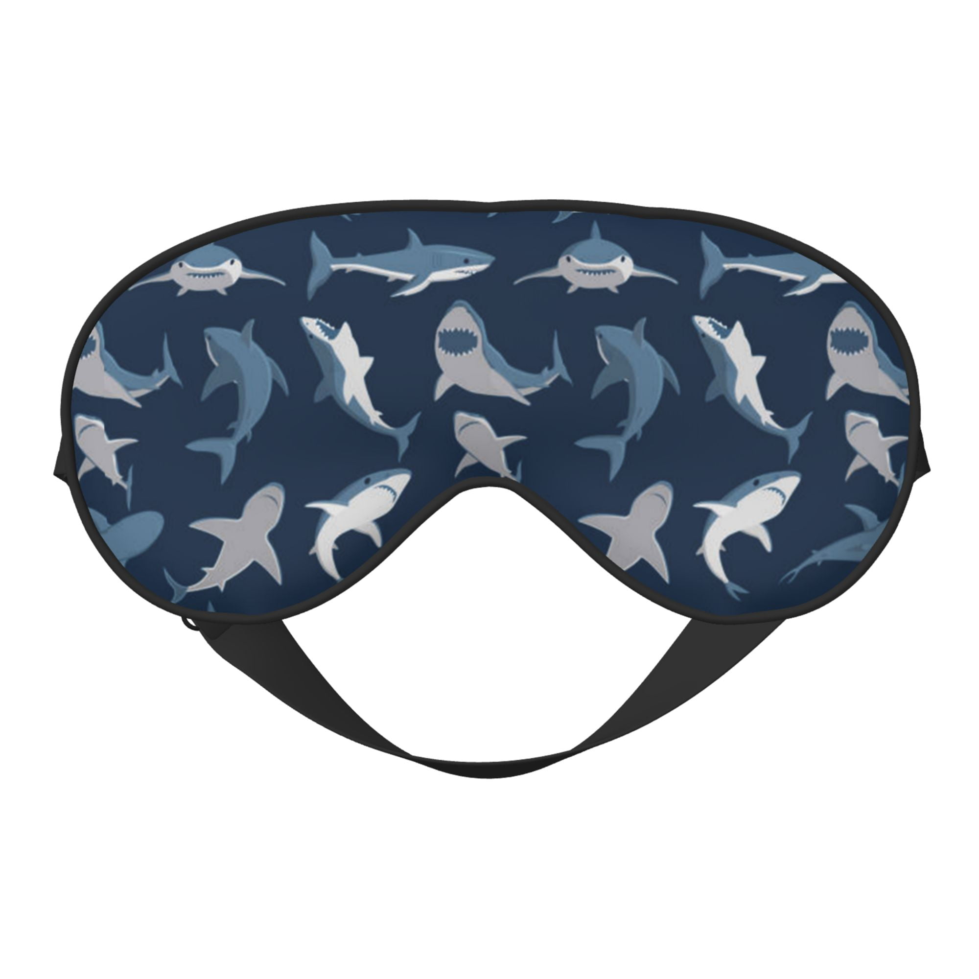 Soft Zero Pressure Eyes Cover Angry Shark Light Blocking Sleeping Eye ...