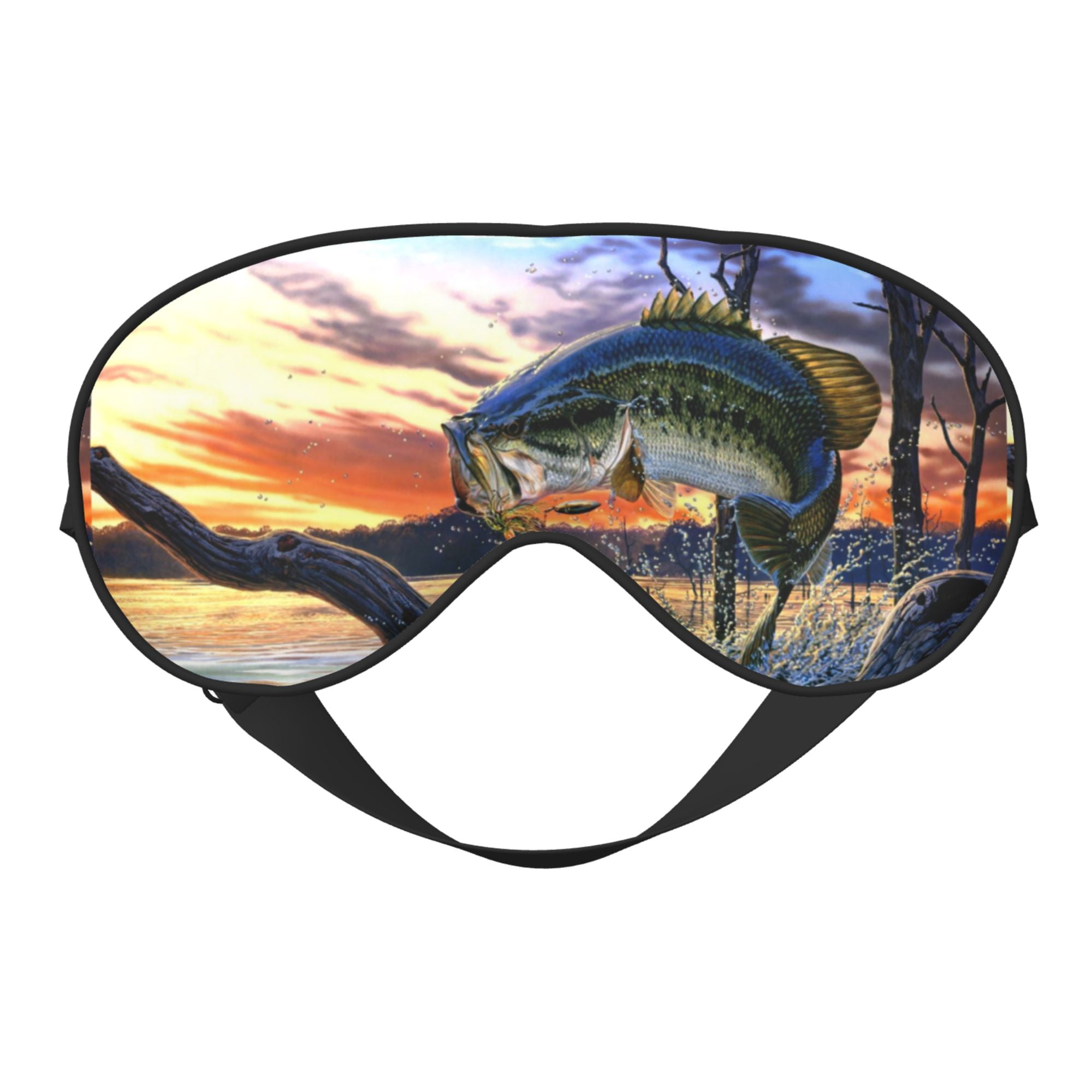 Soft Zero Pressure Eyes Cover Bass Fish Jumping Light Blocking Sleeping ...