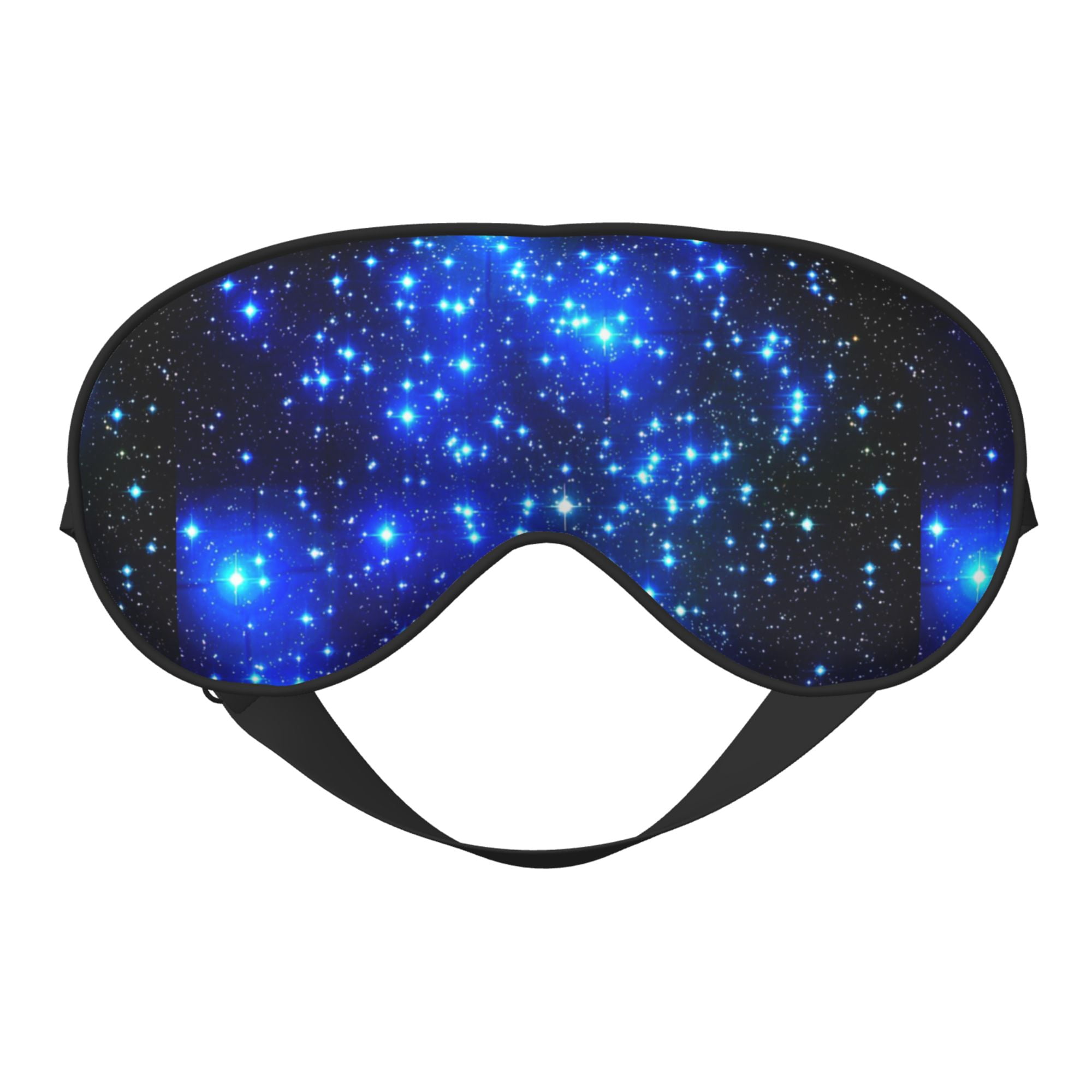 Soft Zero Pressure Eyes Cover Blue Starry Sky Light Blocking Sleeping ...
