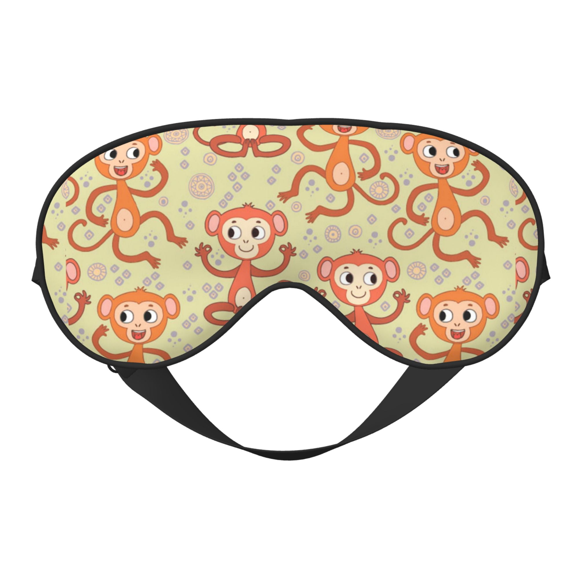 Soft Zero Pressure Eyes Cover Cartoon Monkey Light Blocking Sleeping ...