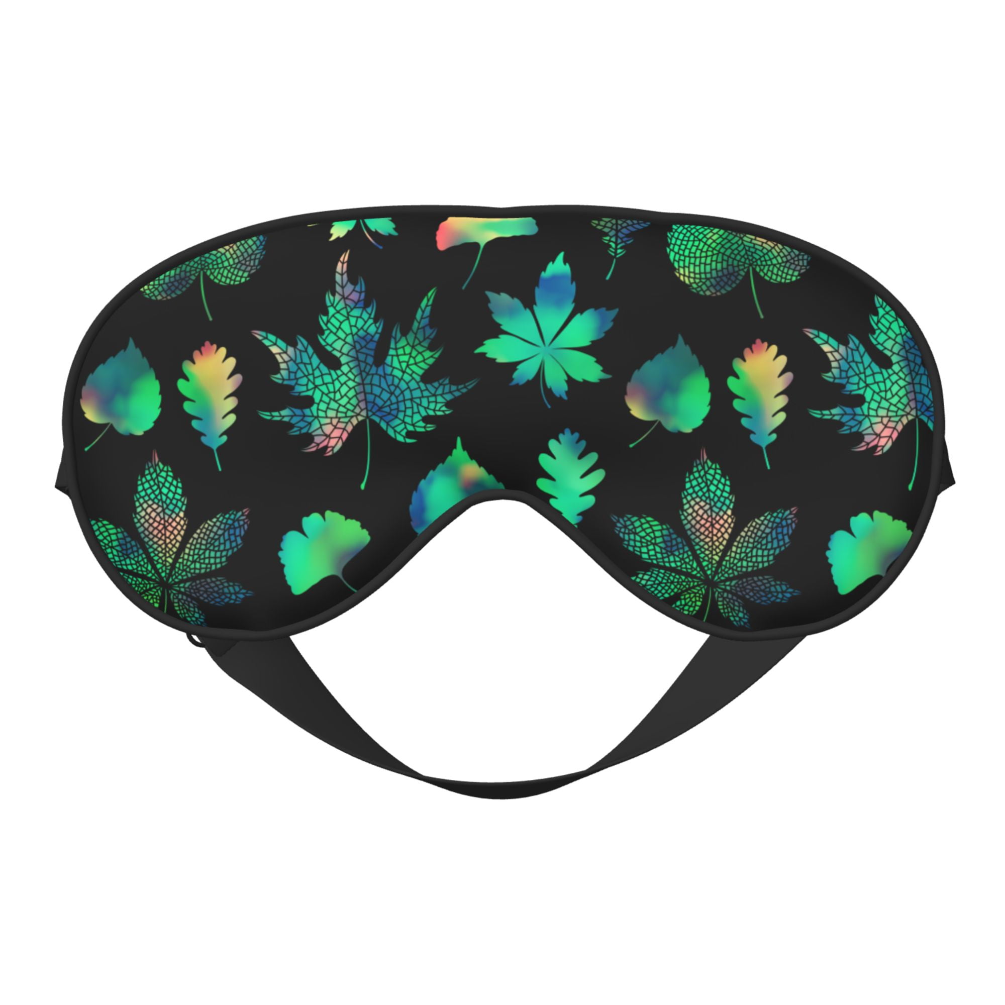 Soft Zero Pressure Eyes Cover Colorful Leaves Art Pattern Light ...