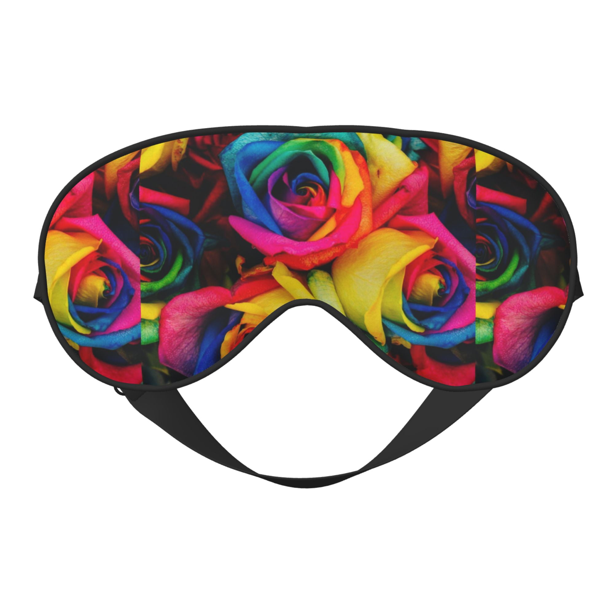 Soft Zero Pressure Eyes Cover Colorful Rainbow Rose Flowers Light ...