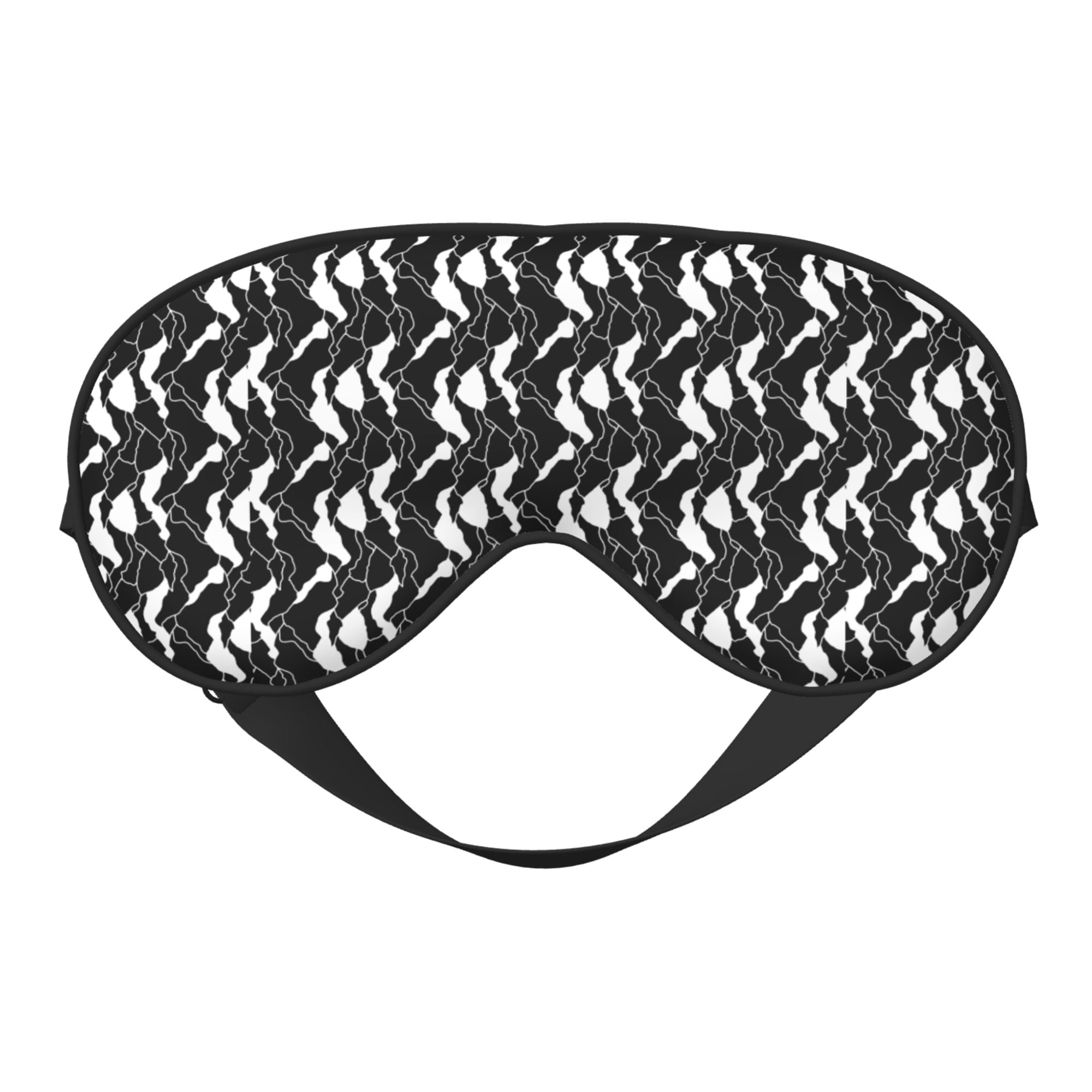 Soft Zero Pressure Eyes Cover Ethnic Boho Pattern White Light Blocking ...