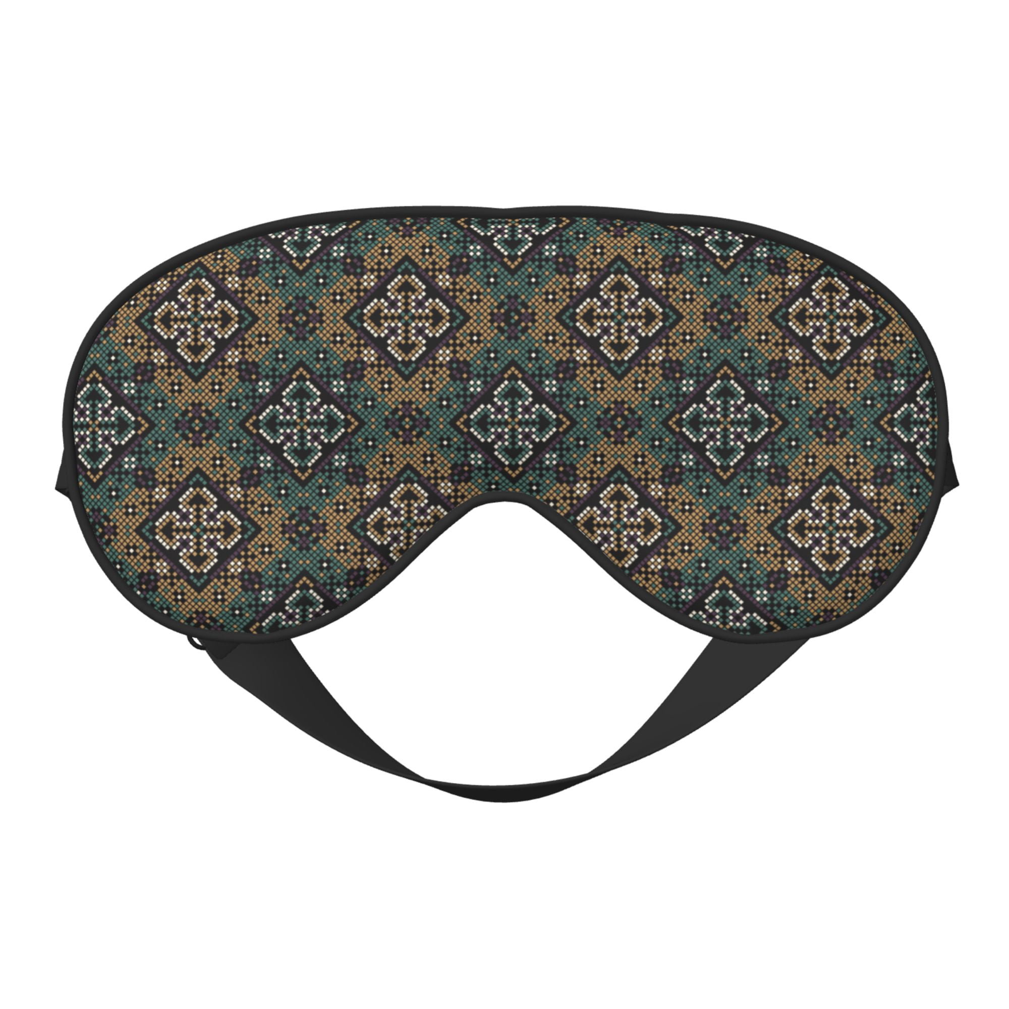 Soft Zero Pressure Eyes Cover Ethnic Pattern Light Blocking Sleeping ...