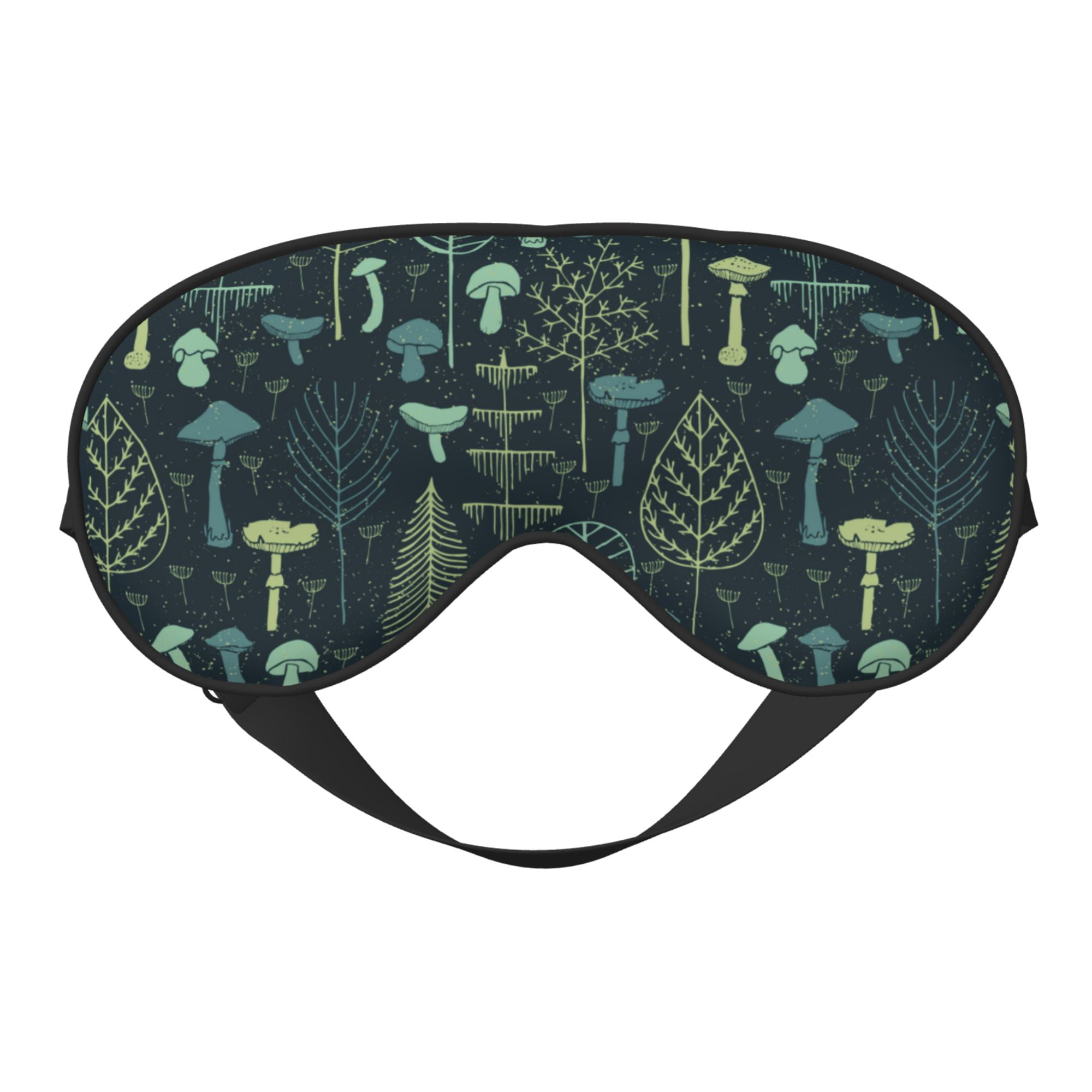 Soft Zero Pressure Eyes Cover Forest Background Light Blocking Sleeping Eye Mask For Women Men ...