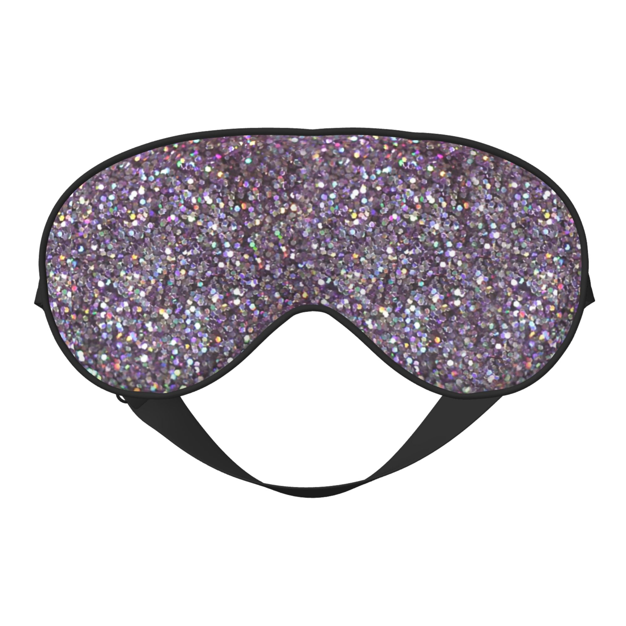 Soft Zero Pressure Eyes Cover Glitter Sparkles Light Blocking Sleeping ...