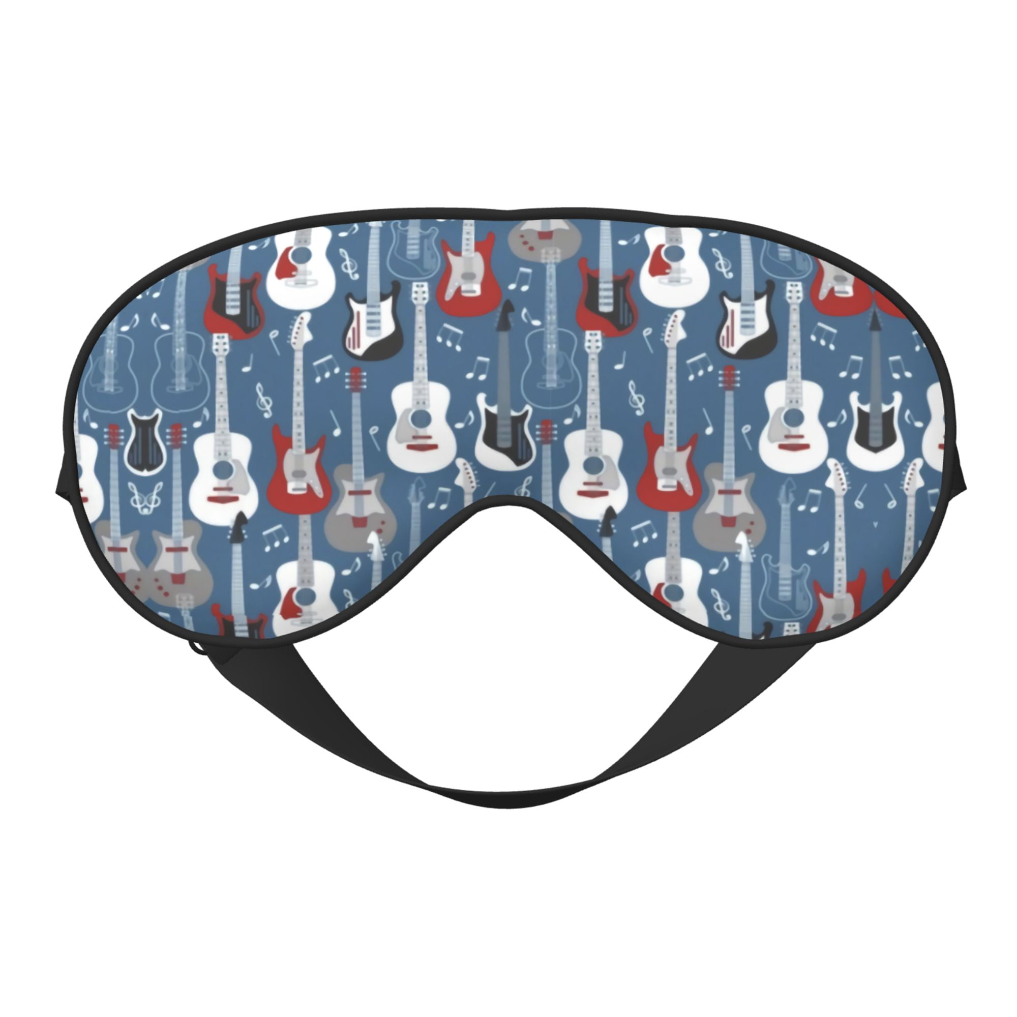 Soft Zero Pressure Eyes Cover Guitars Light Blocking Sleeping Eye Mask ...