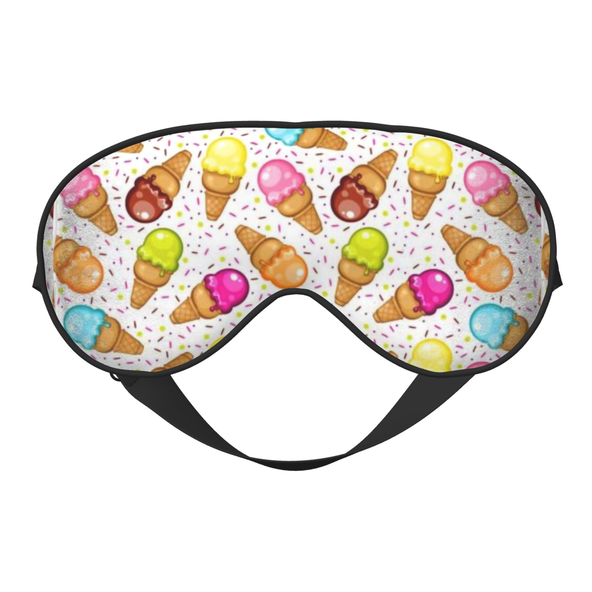 Soft Zero Pressure Eyes Cover Ice Cream Cone Pattern Light Blocking ...