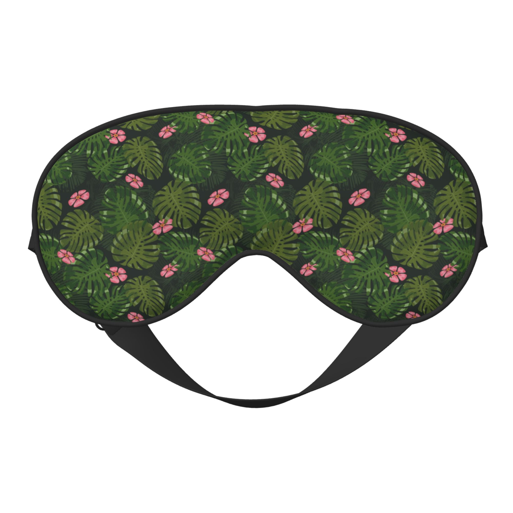 Soft Zero Pressure Eyes Cover Leaves Patterns Light Blocking Sleeping ...