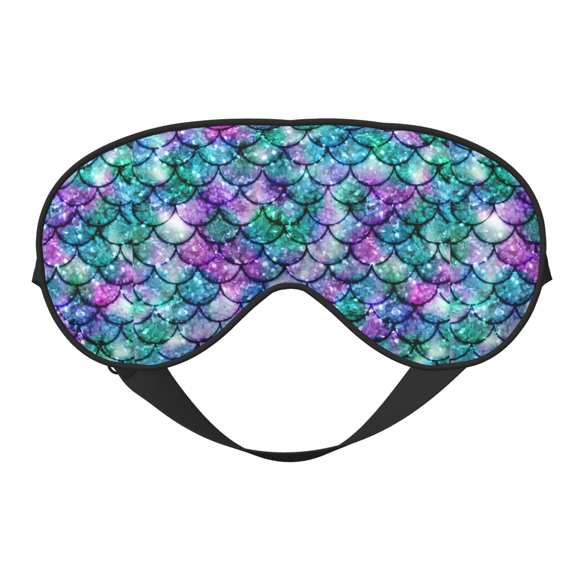 Soft Zero Pressure Eyes Cover Mermaid Light Blocking Sleeping Eye Mask ...