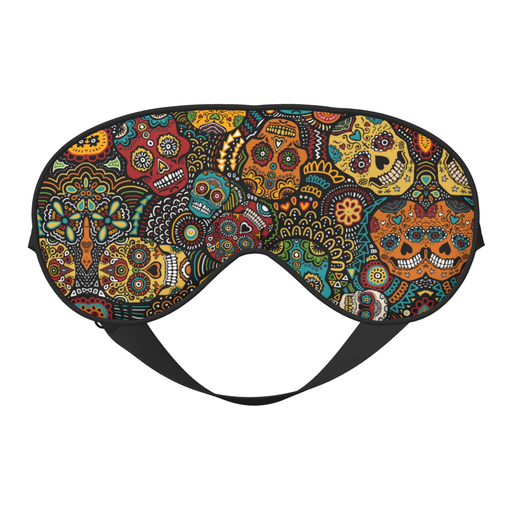 Soft Zero Pressure Eyes Cover Mexican Sugar Skulls Light Blocking ...