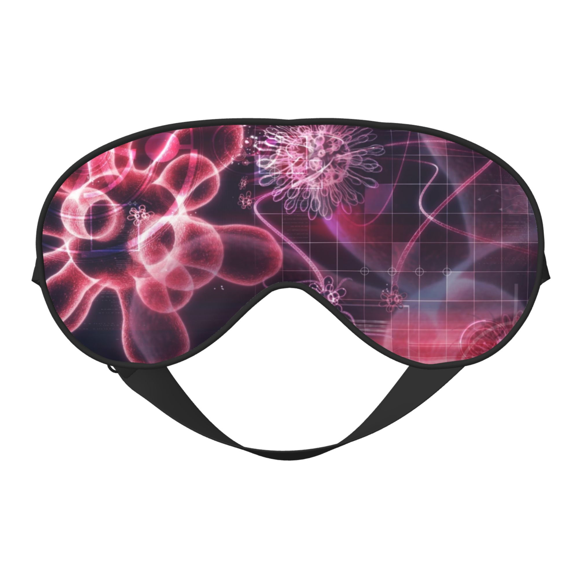 Soft Zero Pressure Eyes Cover Neon-Viruses-0 Light Blocking Sleeping ...