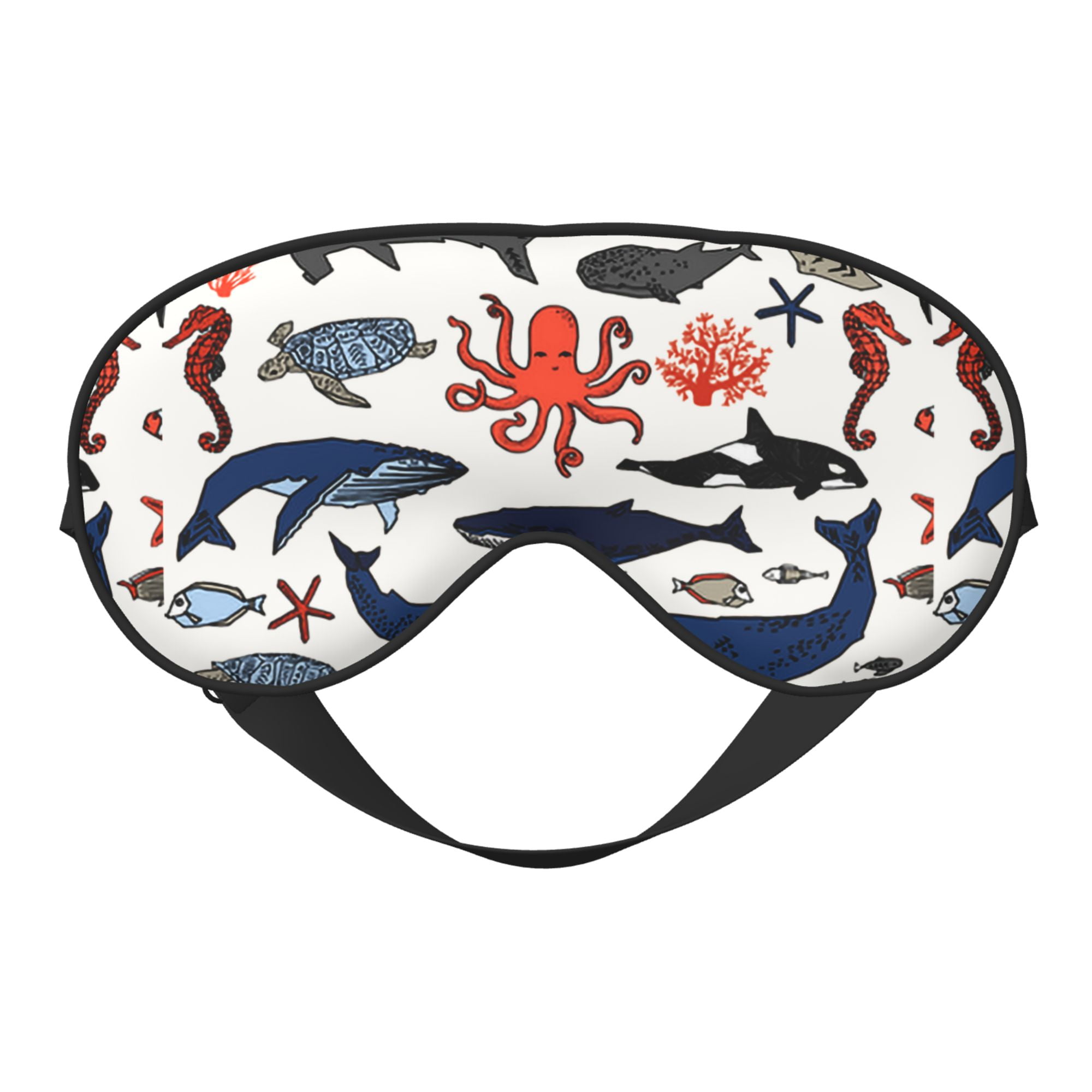 Soft Zero Pressure Eyes Cover Ocean Animals Light Blocking Sleeping Eye ...