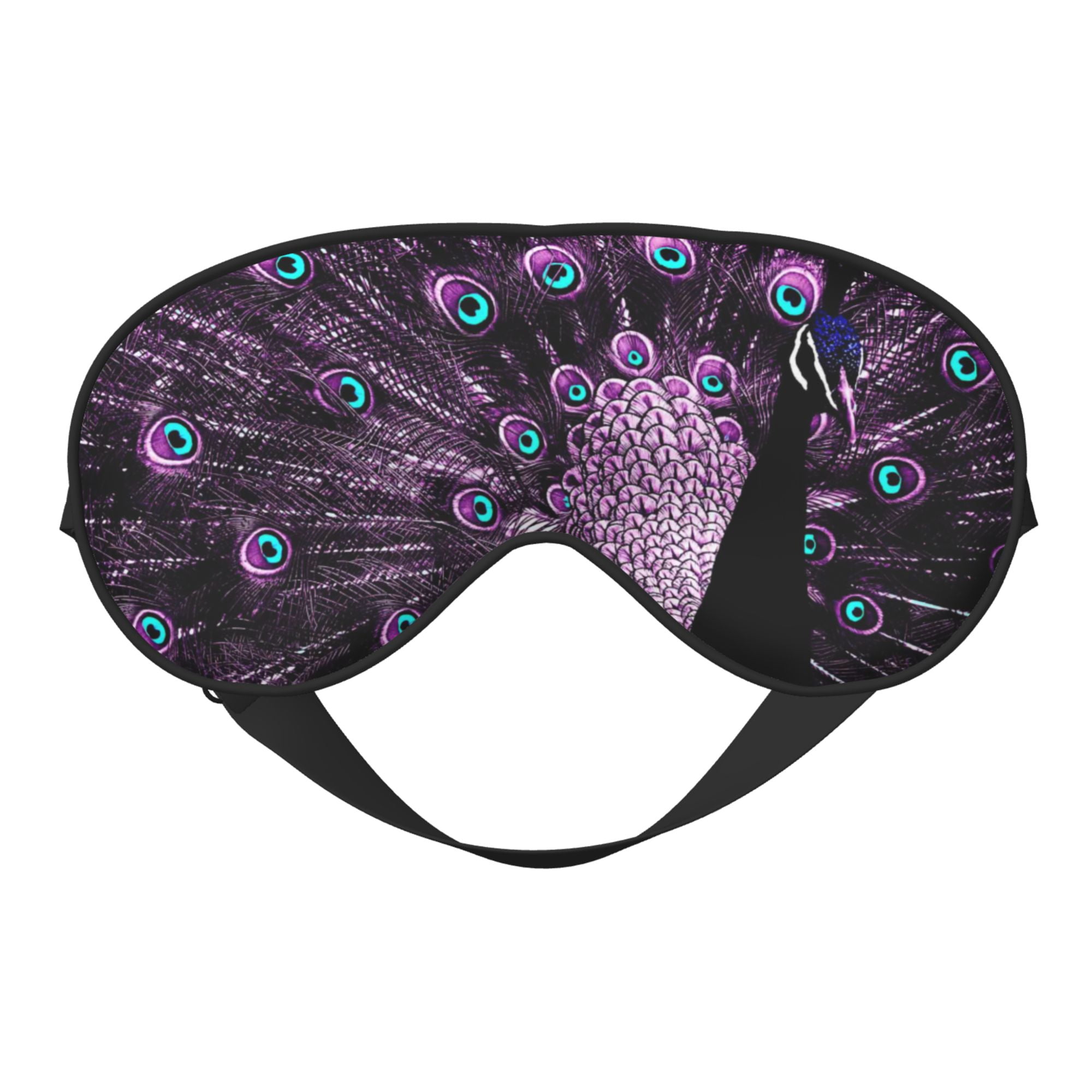 Soft Zero Pressure Eyes Cover Peacock Art Light Blocking Sleeping Eye ...