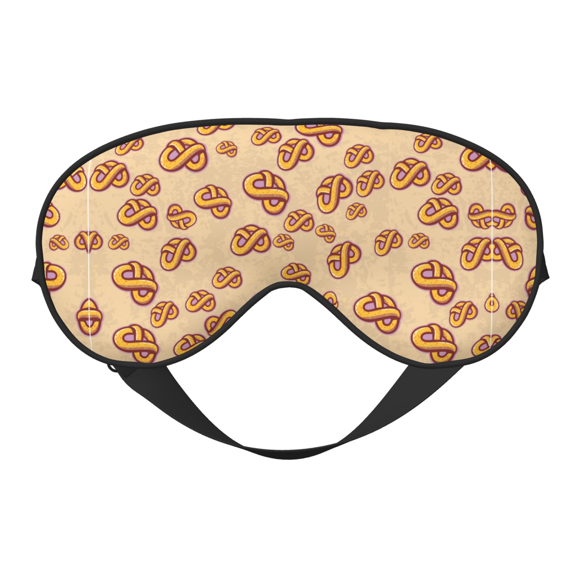 Soft Zero Pressure Eyes Cover Pretzel Beer Snack Light Blocking ...