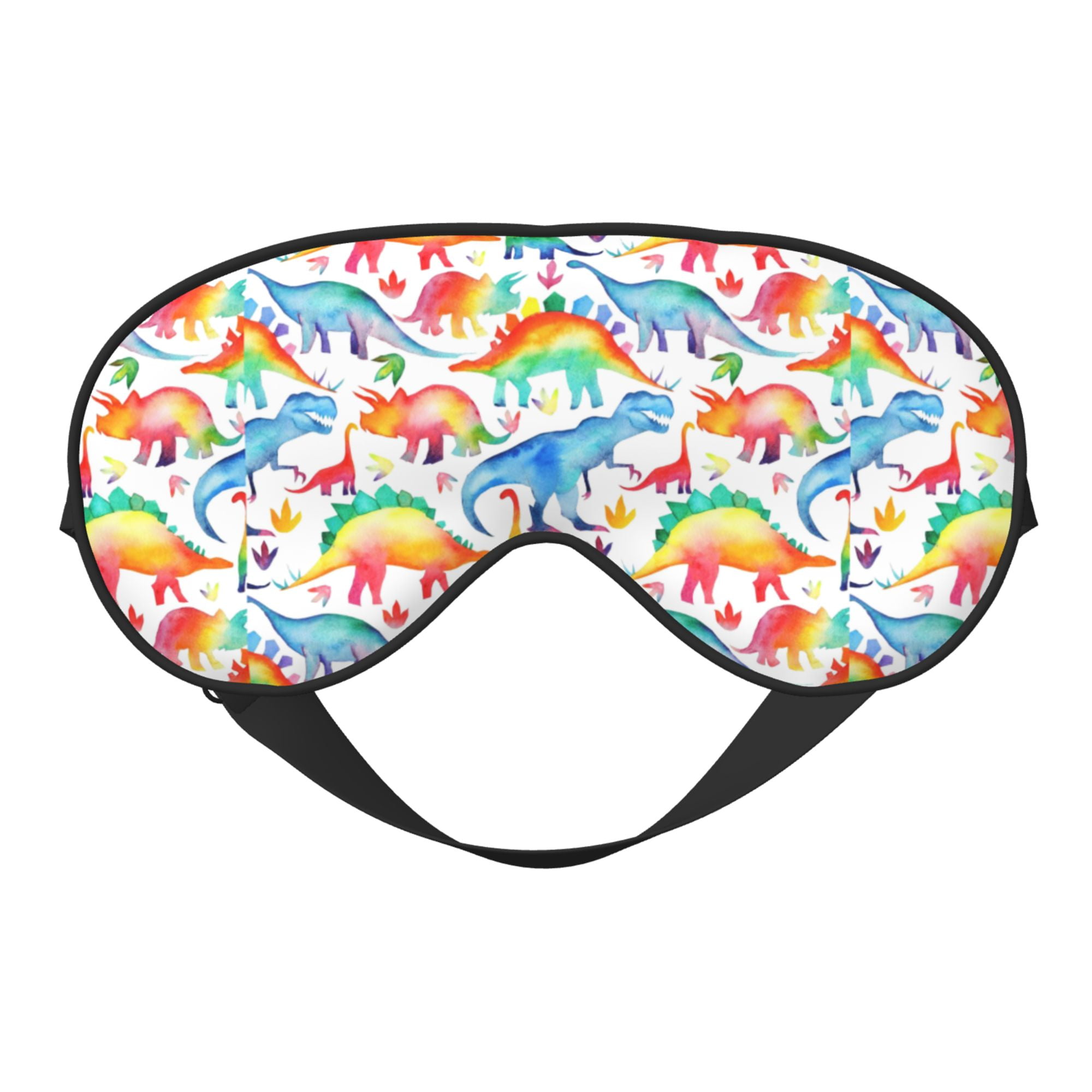 Soft Zero Pressure Eyes Cover Rainbow Watercolour Dinosaurs Light ...