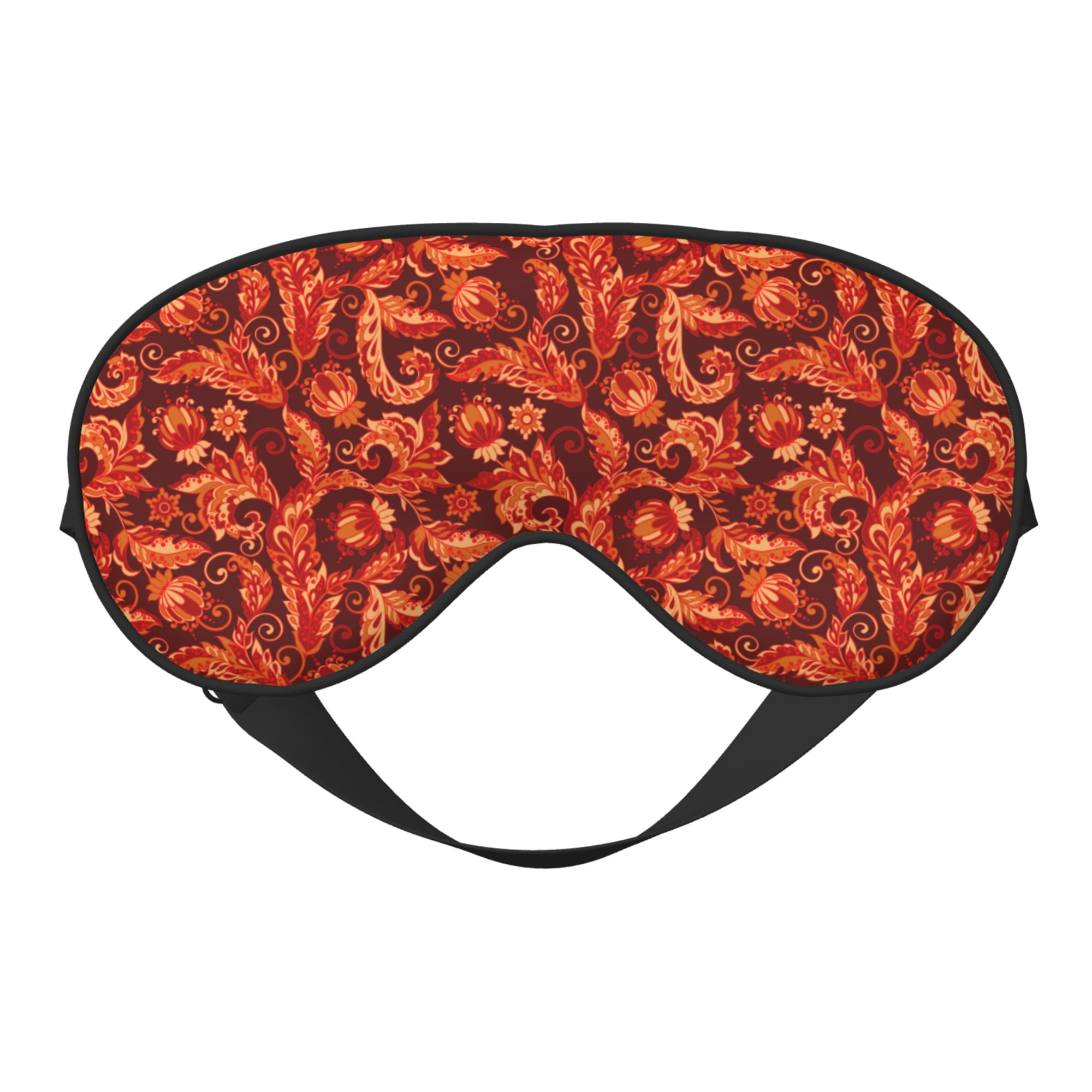 Soft Zero Pressure Eyes Cover Shading Of Colorful Pattern On Dark Red ...