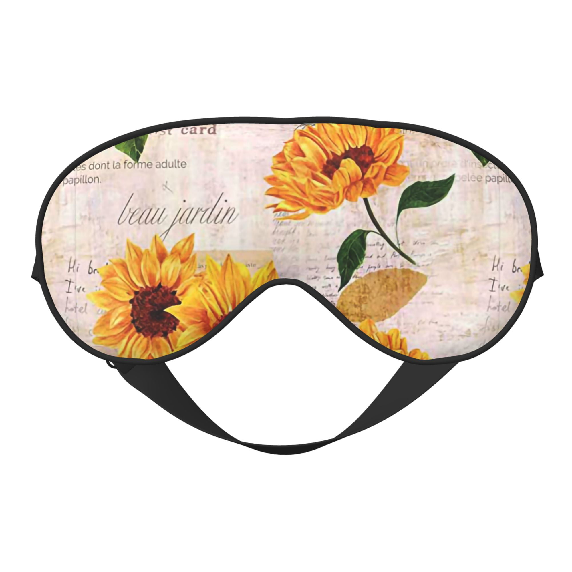 Soft Zero Pressure Eyes Cover Sunflower Light Blocking Sleeping Eye ...