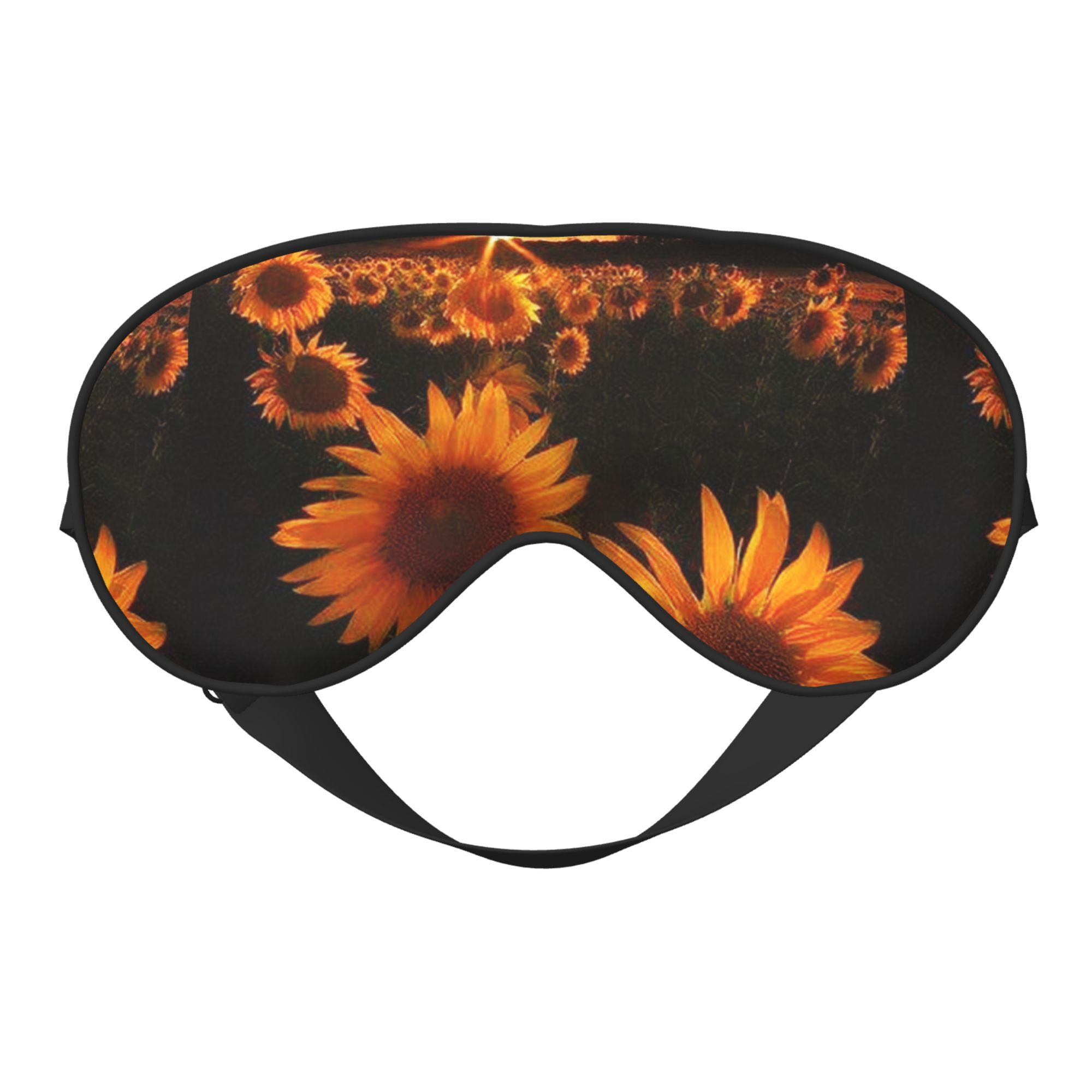 Soft Zero Pressure Eyes Cover Sunflowers Light Blocking Sleeping Eye ...