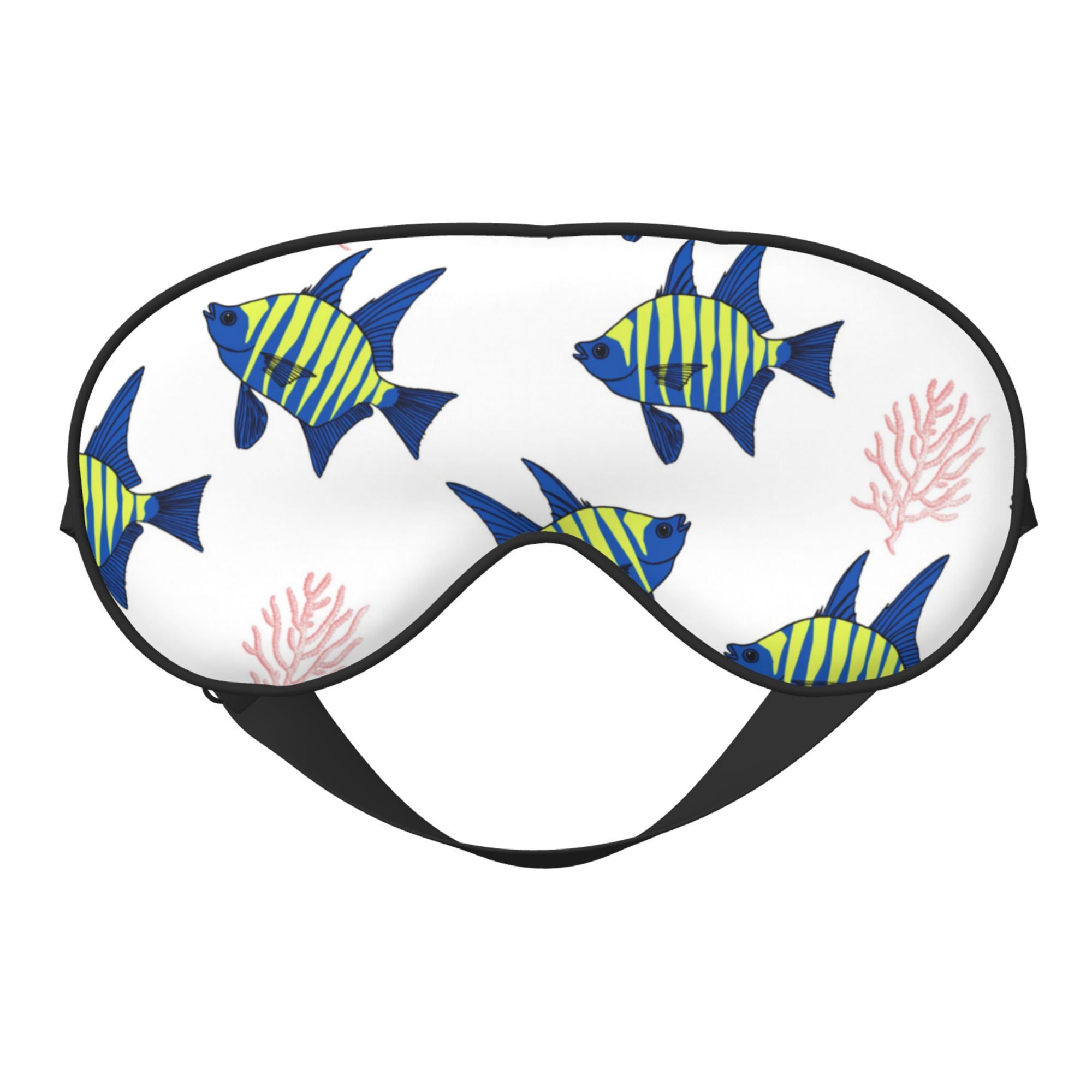 Soft Zero Pressure Eyes Cover Tropical Fish Light Blocking Sleeping Eye ...