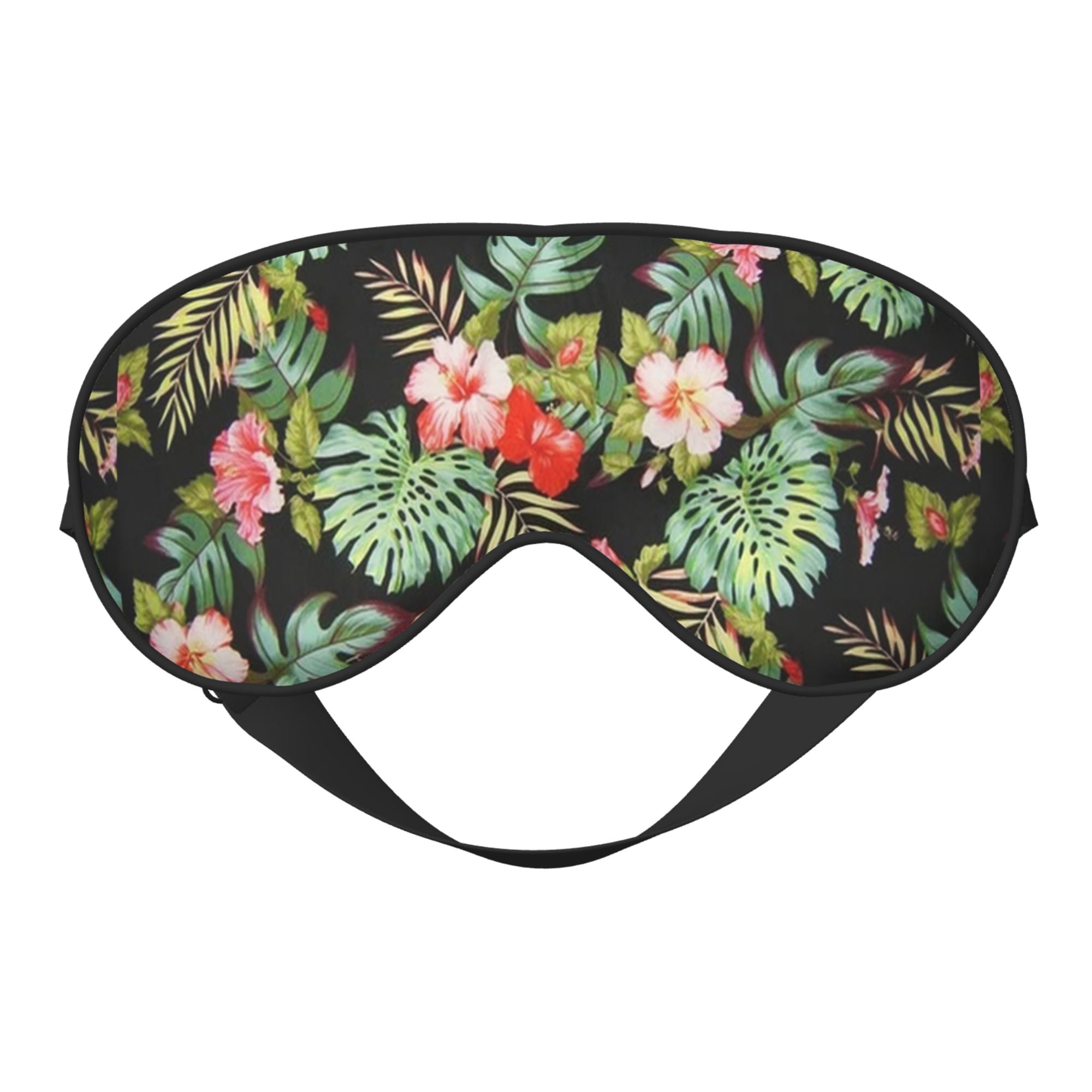 Soft Zero Pressure Eyes Cover Tropical Jungle Floral Light Blocking ...