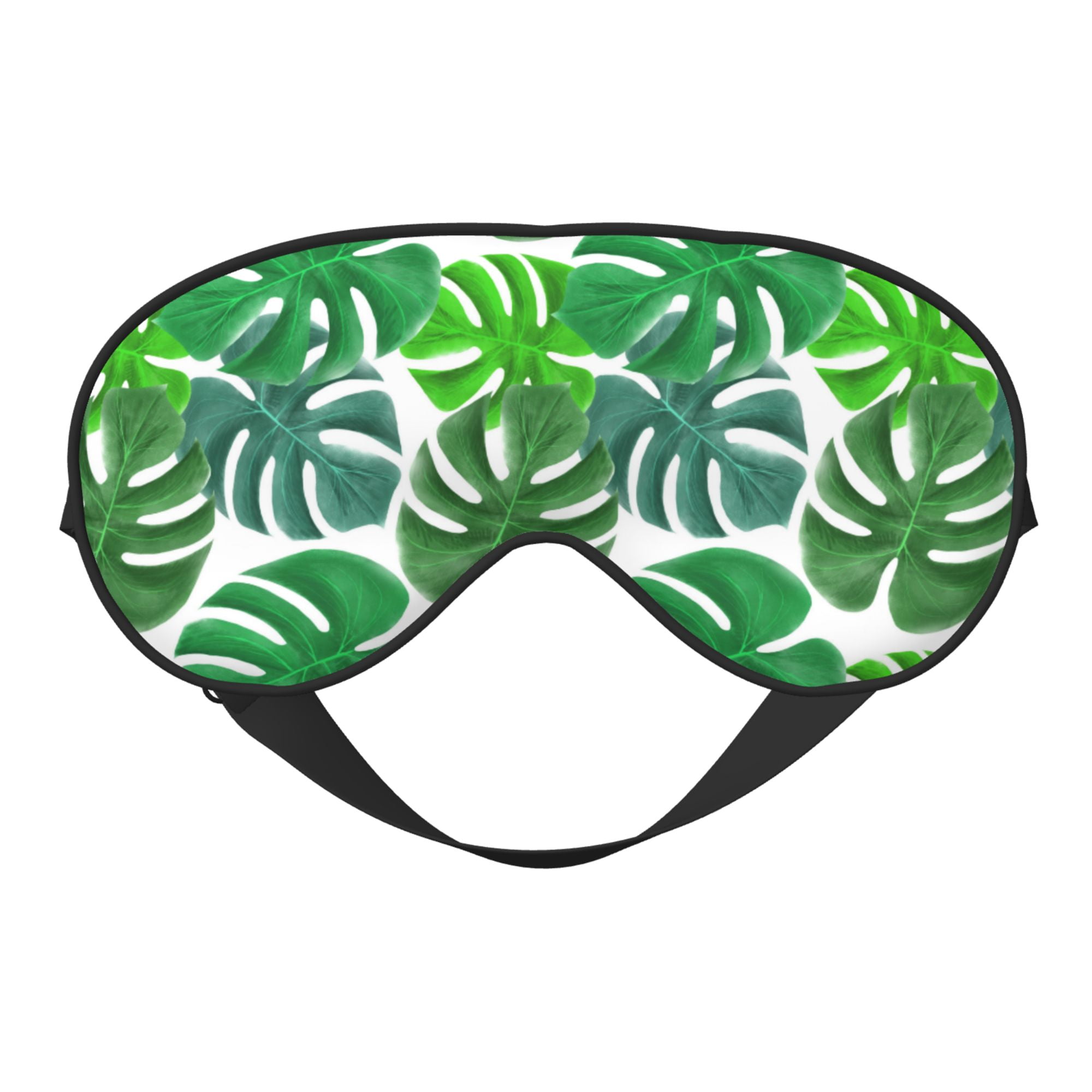 Soft Zero Pressure Eyes Cover Tropical Leaves Pattern Illustratio Light ...