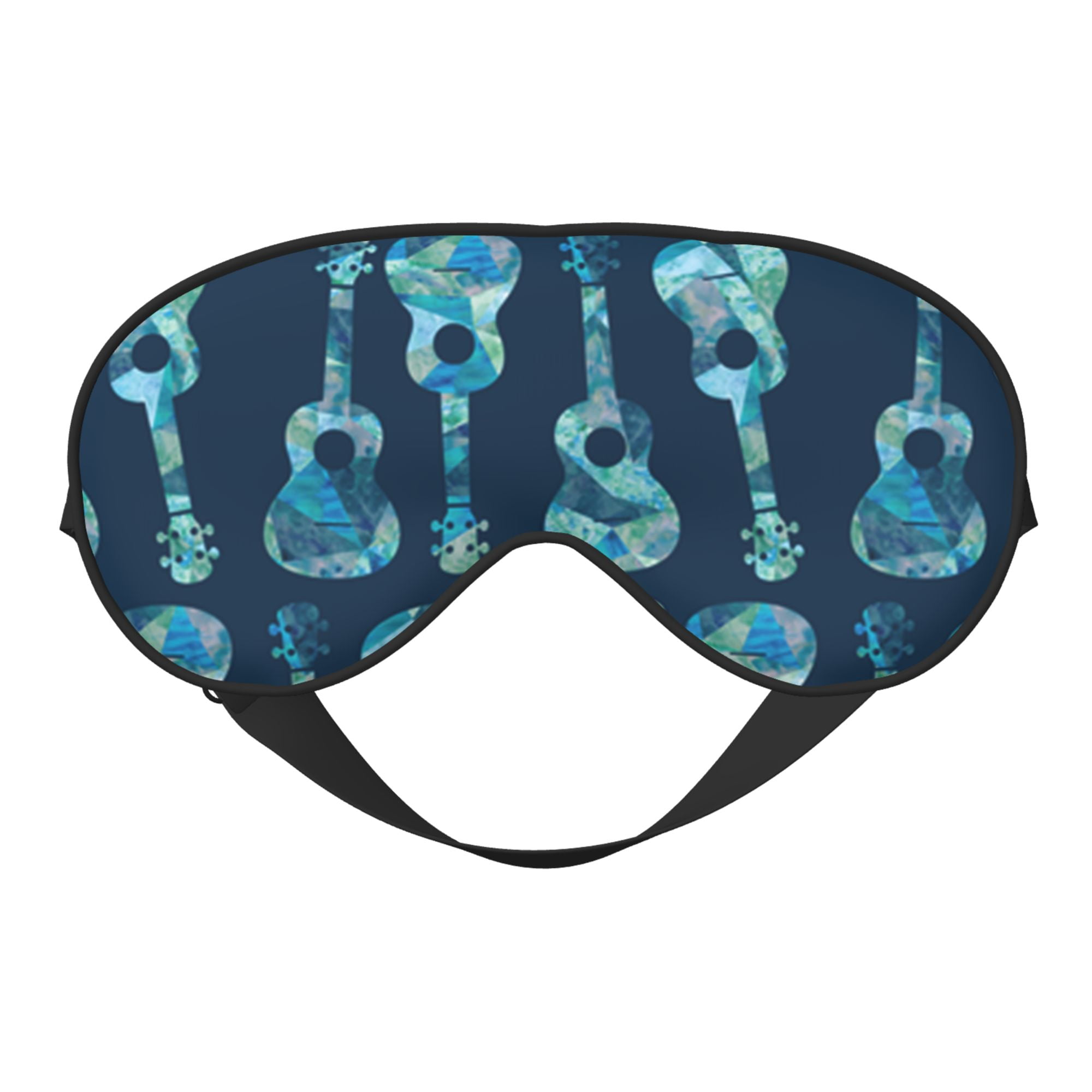 Soft Zero Pressure Eyes Cover Ukulele Light Blocking Sleeping Eye Mask ...