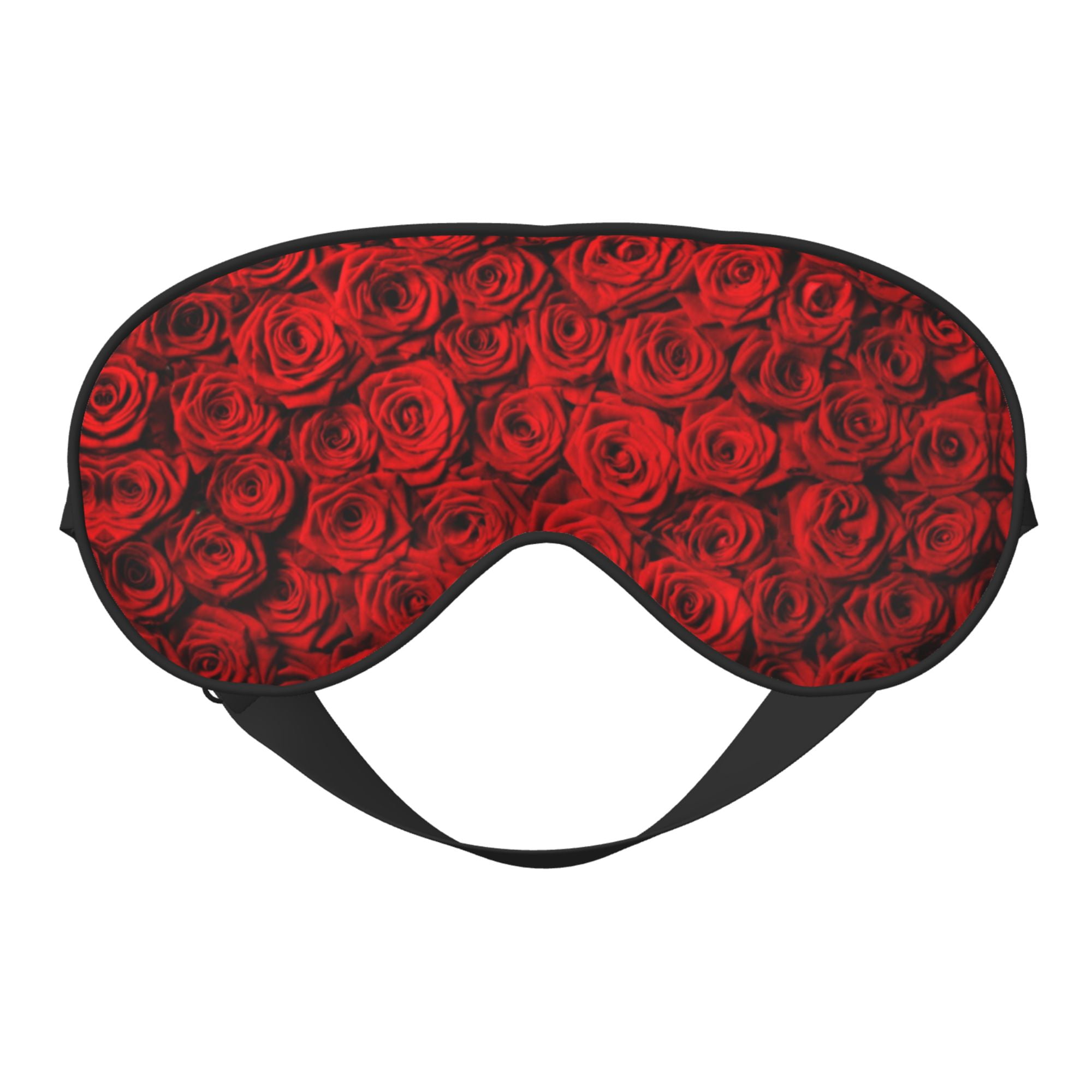 Soft Zero Pressure Eyes Cover Valentine'S Day Red Rose Light Blocking ...