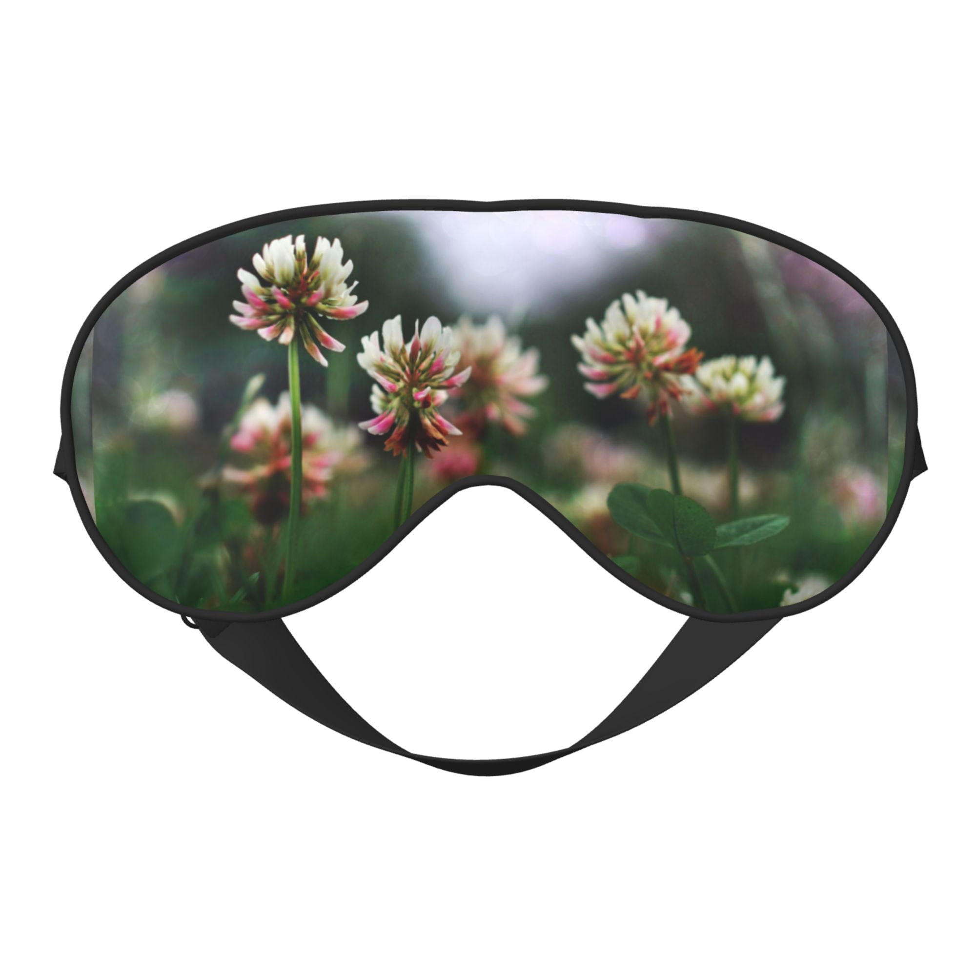 Soft Zero Pressure Eyes Cover Wildflower Plant Wallpaper Light Blocking ...
