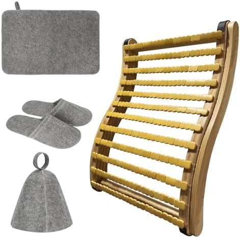 Soft and Flexible Sauna Backrest Made with Bamboo Blocks for Steam ...