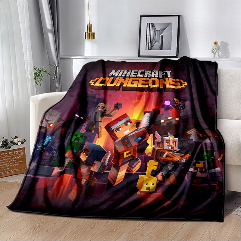 Soft and Warm M-Minecraft Blanket Featuring My World Sandbox Game ...