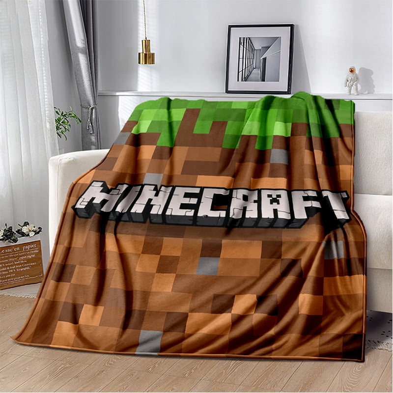Soft and Warm M-Minecraft Blanket Featuring My World Sandbox Game ...