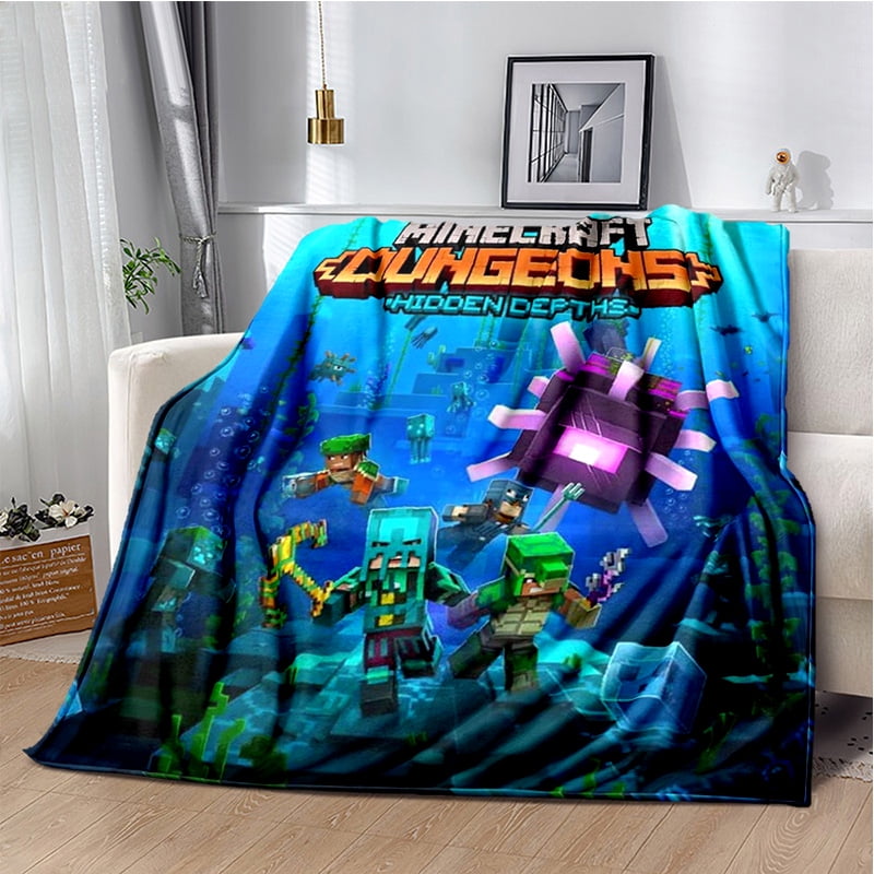 Soft and Warm M-Minecraft Blanket Featuring My World Sandbox Game ...