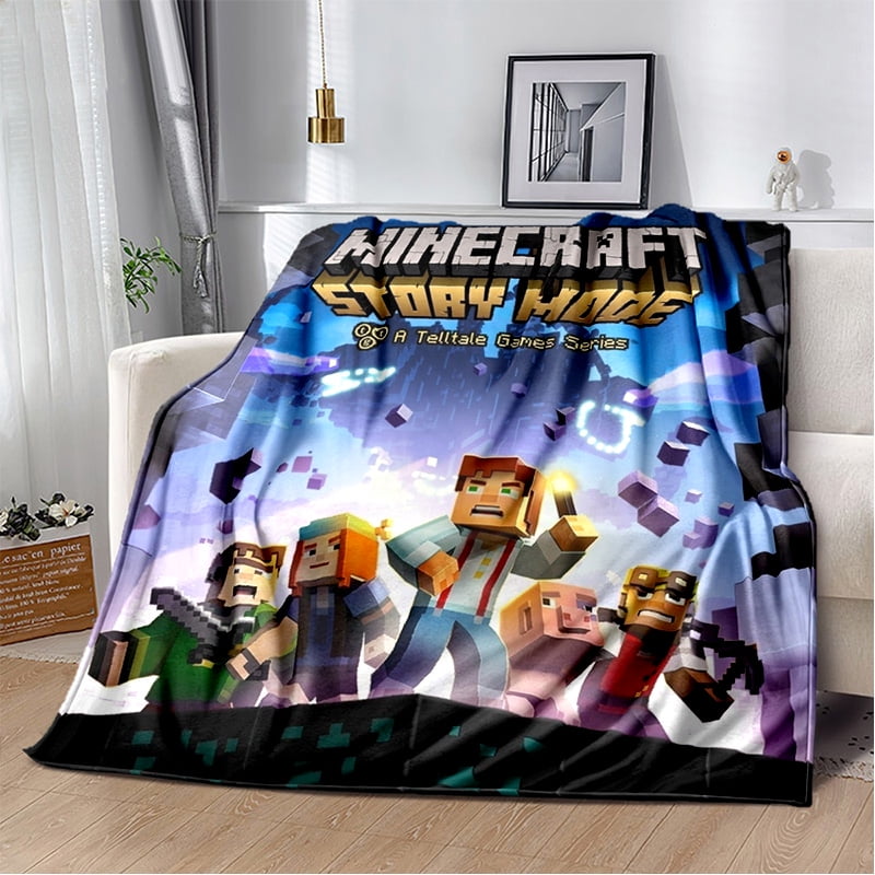 Soft and Warm M-Minecraft Blanket Featuring My World Sandbox Game ...