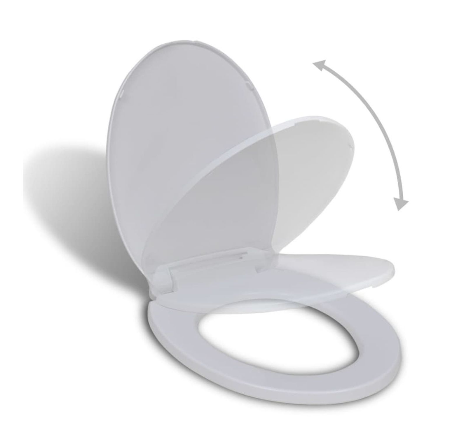 Soft-close Toilet Seat White Oval - Walmart.com